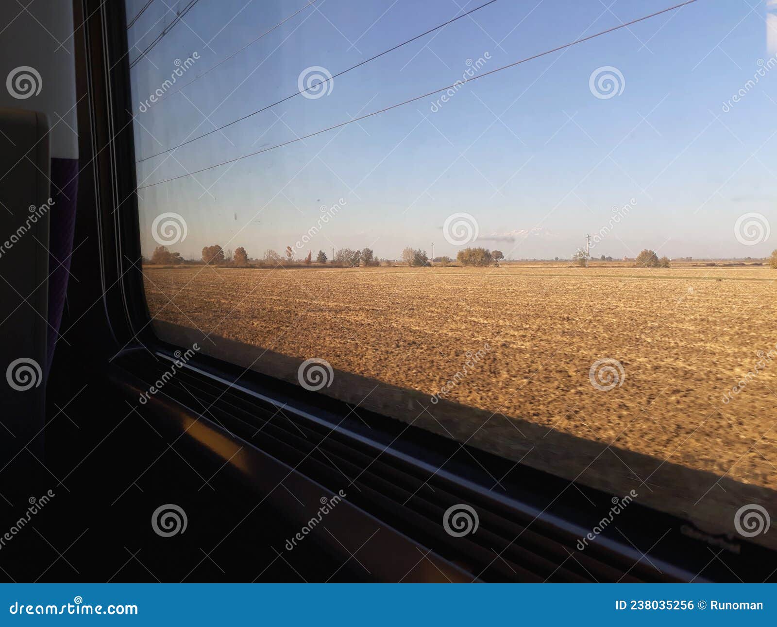 Looking Out the Window of a Train. Stock Photo - Image of steel, italia ...