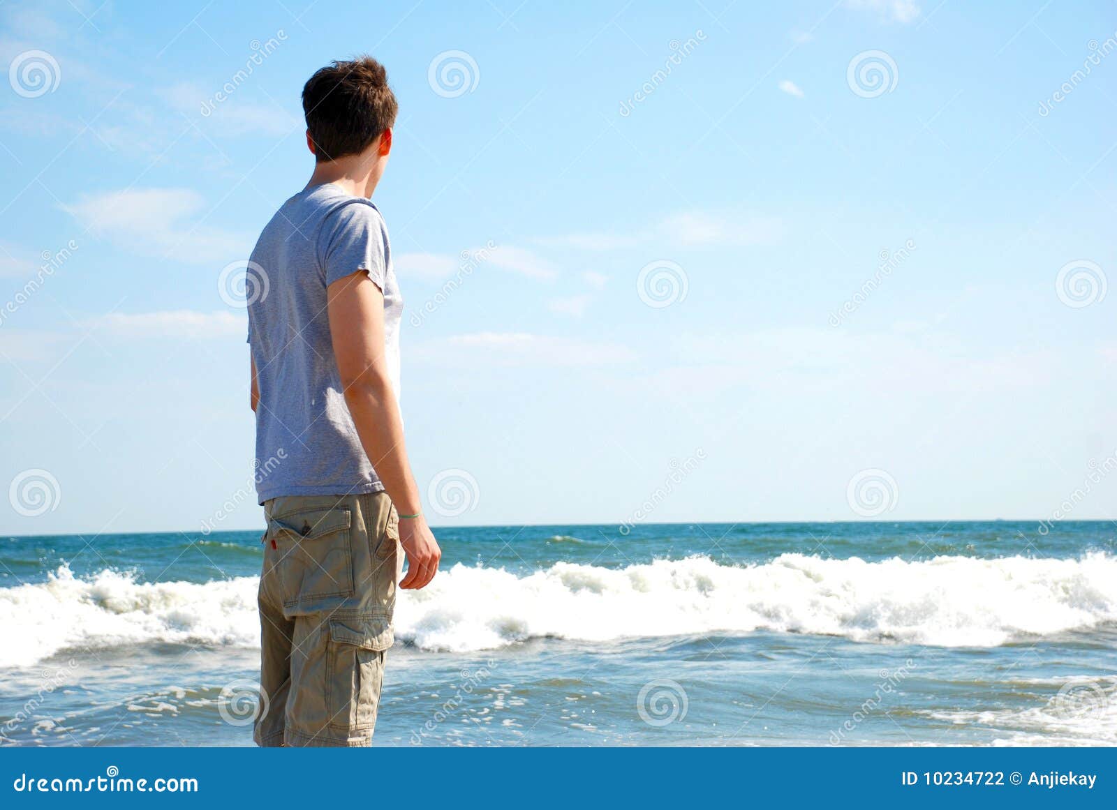 Looking Out at the Water stock photo. Image of ocean - 10234722