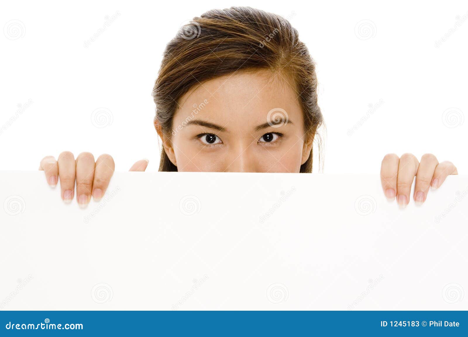 Looking Over stock image. Image of female, executive, sign - 1245183