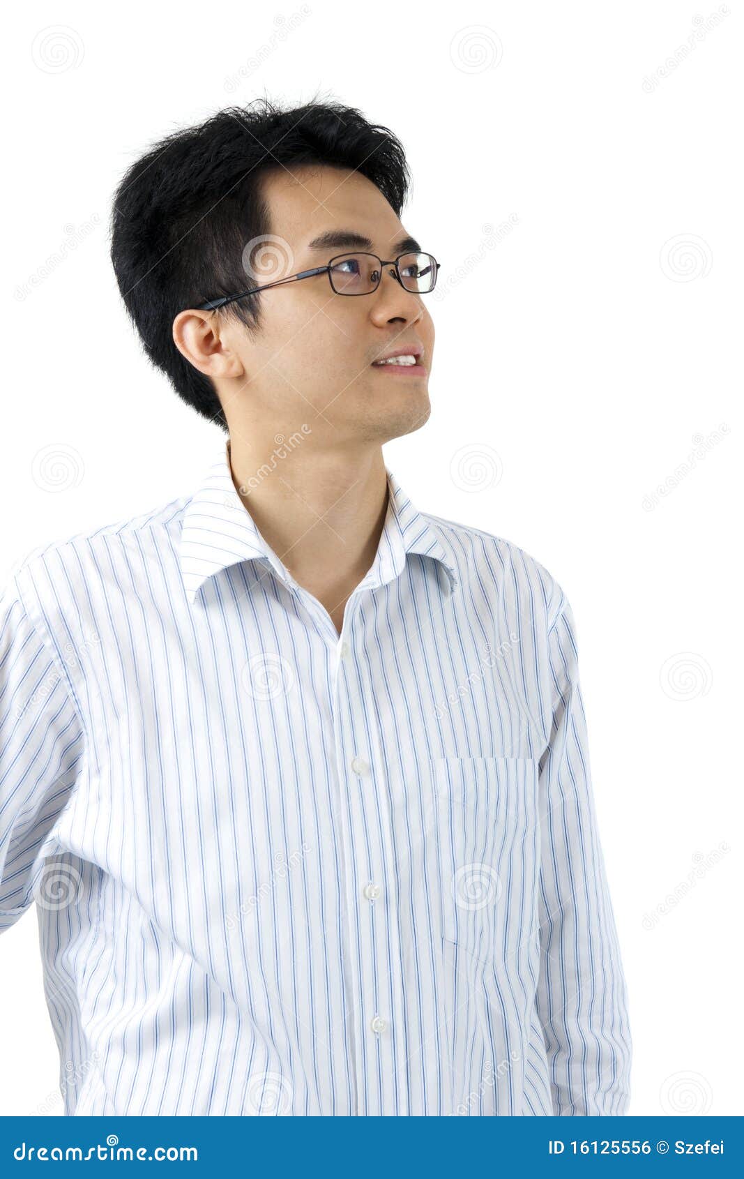 Looking over stock photo. Image of casual, glasses, bright - 16125556