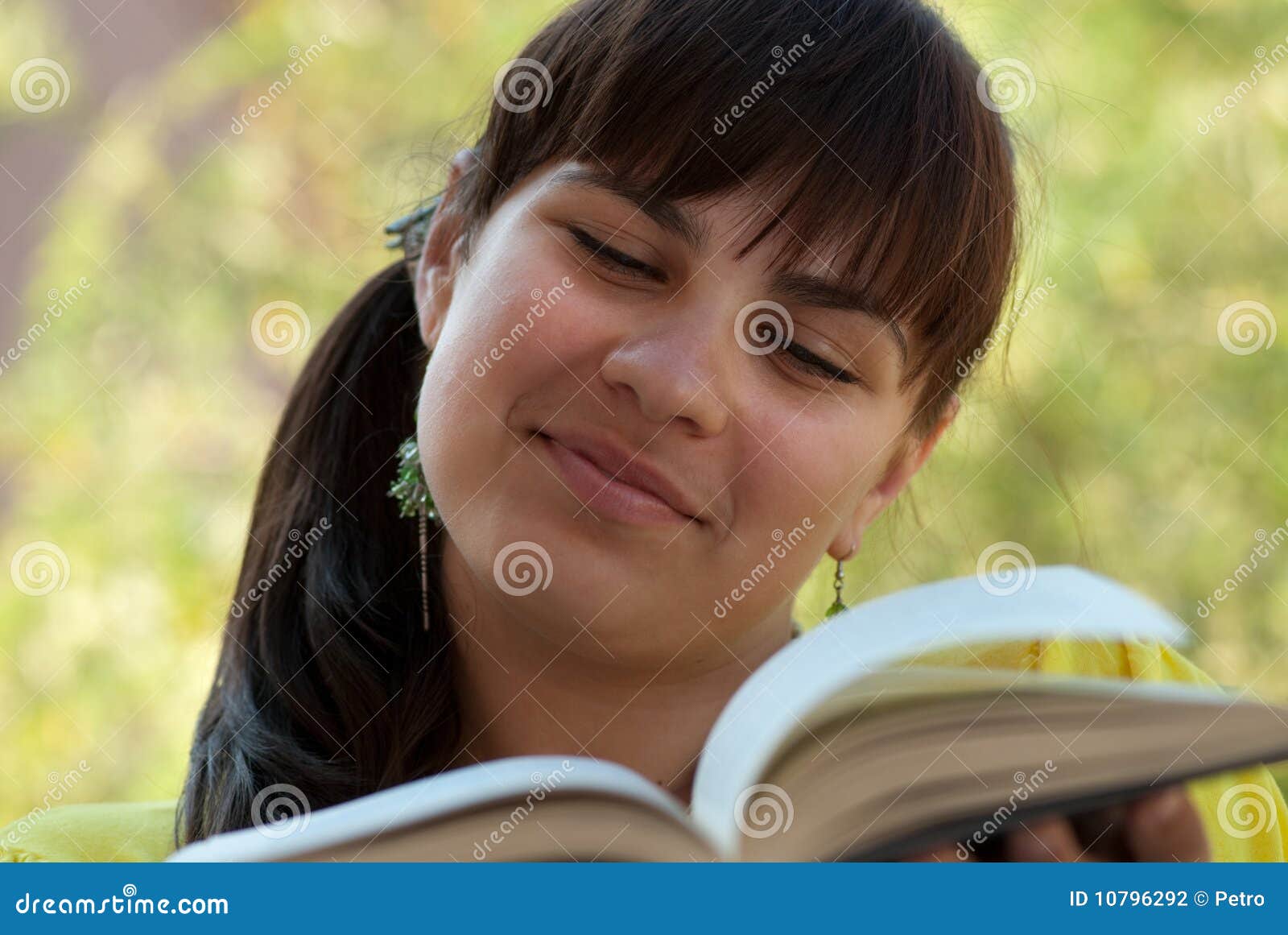 Looking over book stock photo. Image of natural, education - 10796292