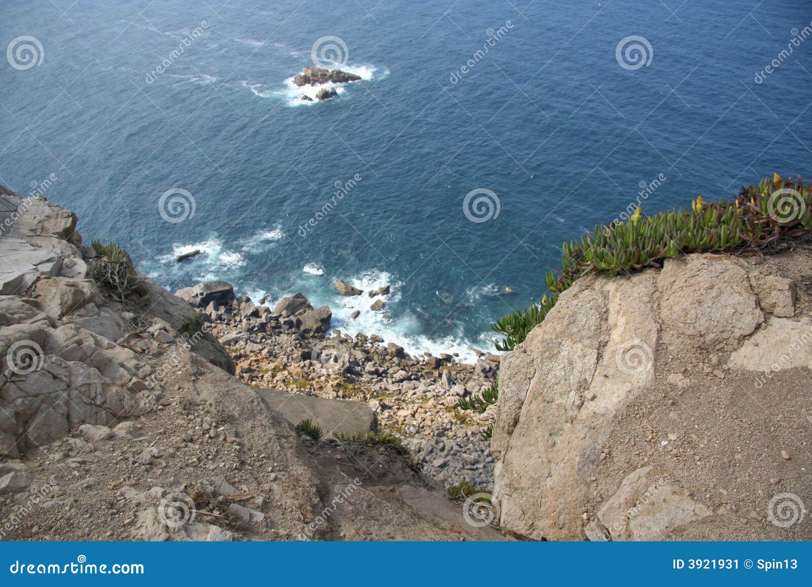 Looking over a cliff stock image. Image of falling, aqua - 3921931