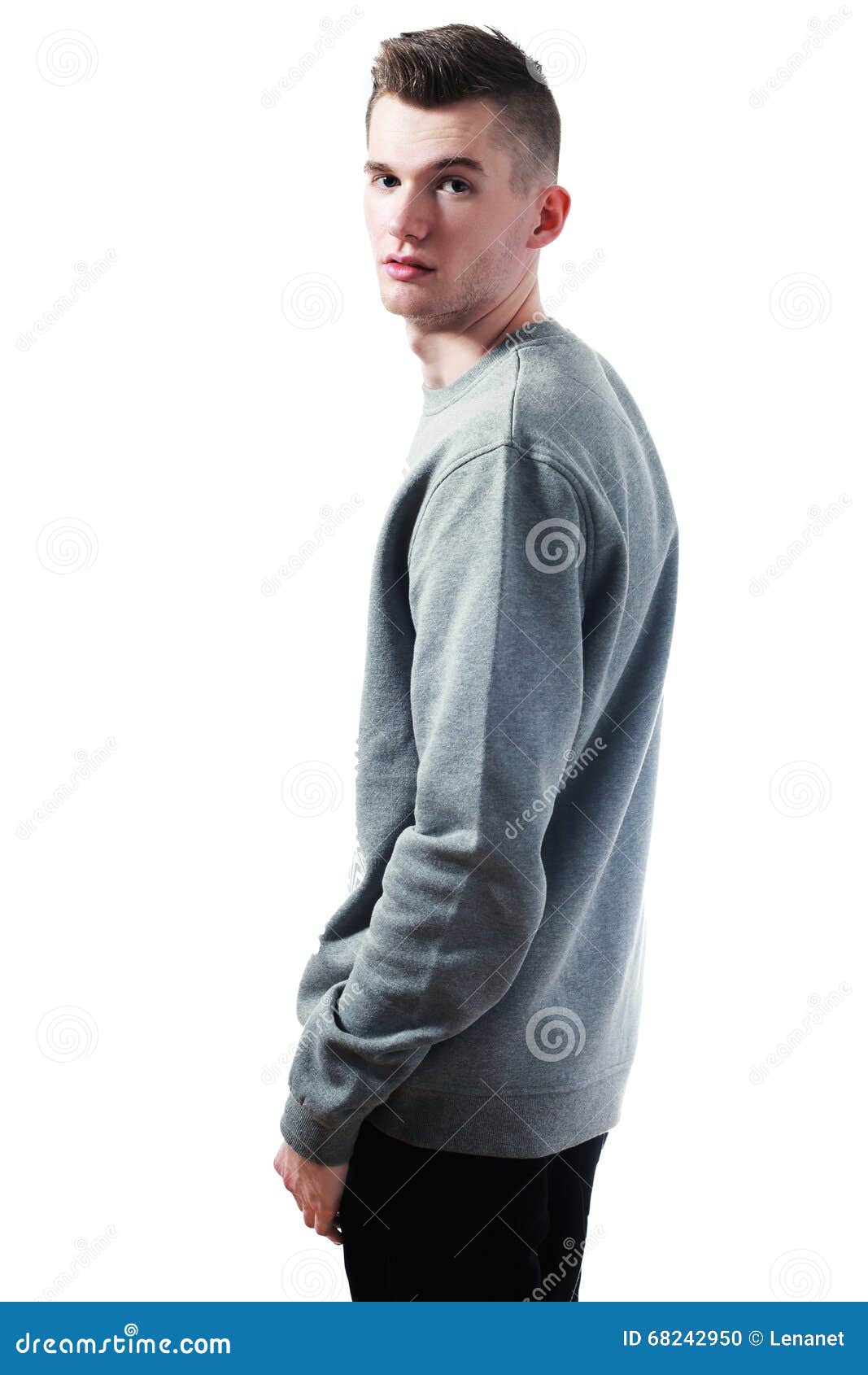 Looking over his shoulder stock photo. Image of head - 68242950