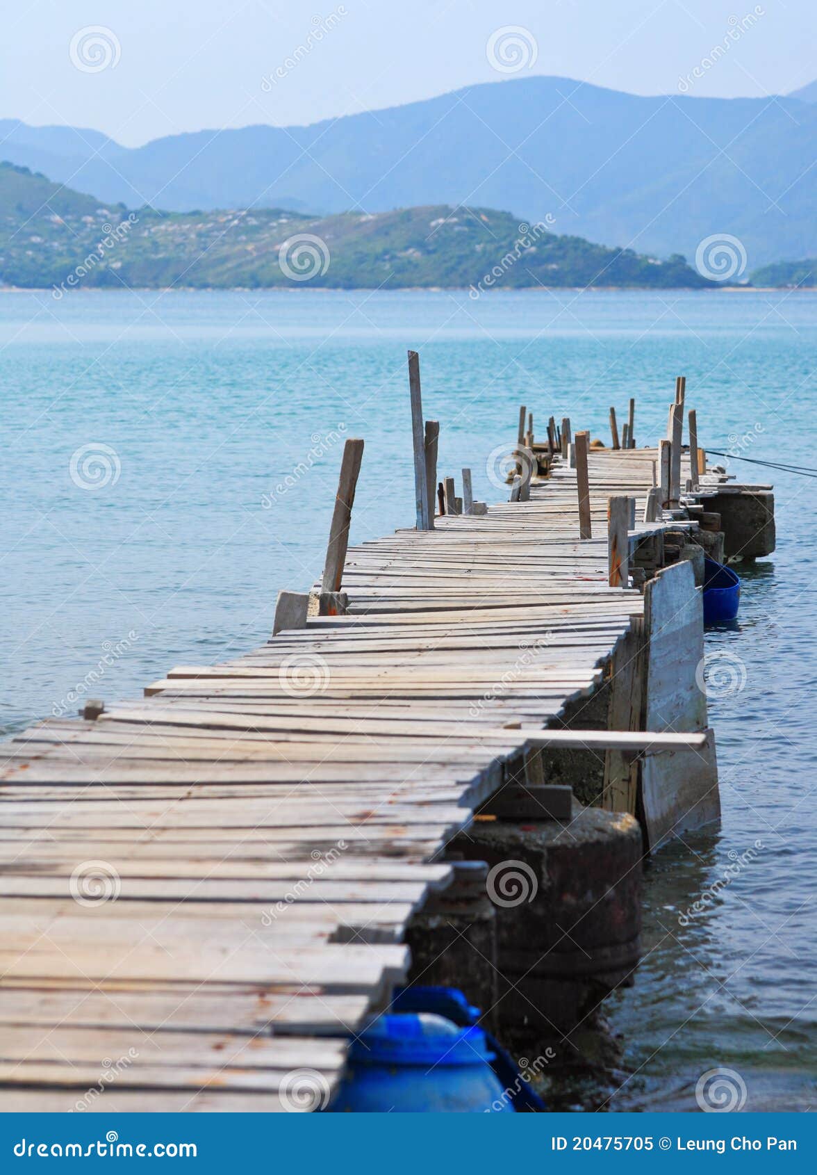 Looking over a pier stock image. Image of endless, calm - 20475705