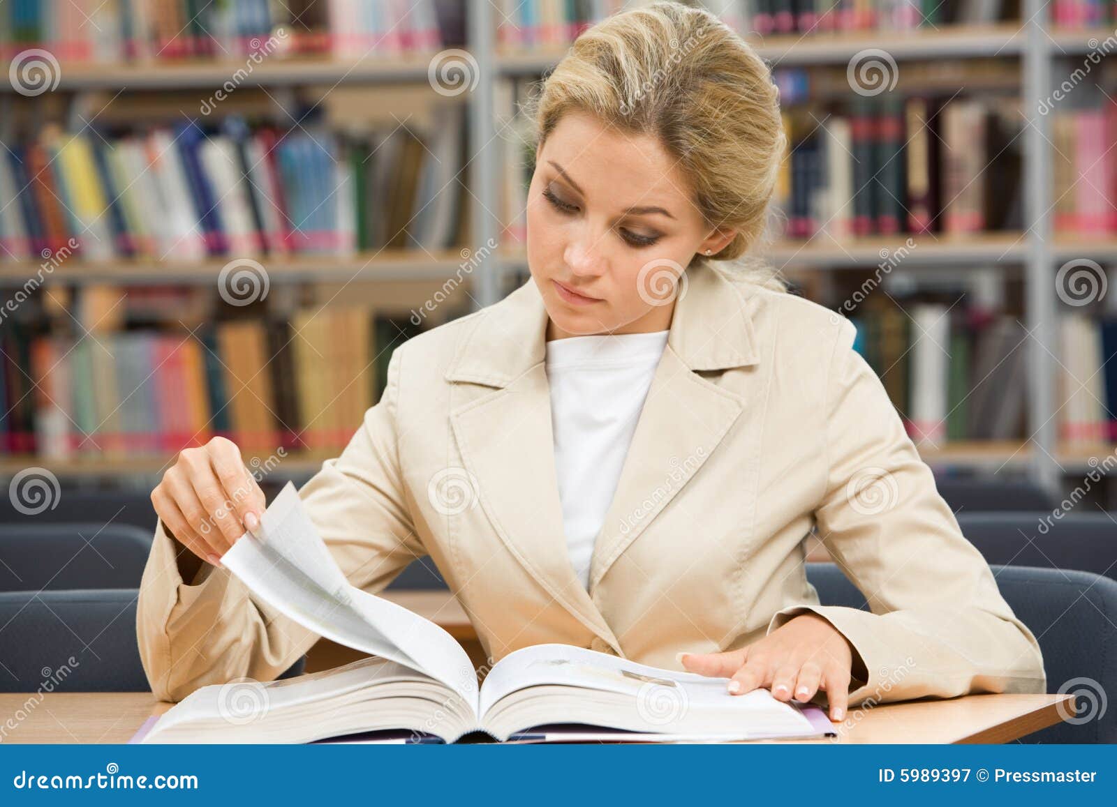 Looking through pages stock image. Image of business, human - 5989397