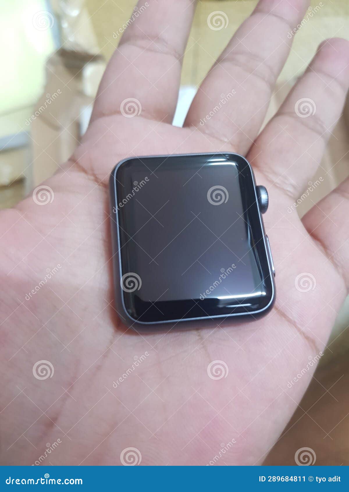 Looking at a Pretty Smart Watch Stock Image - Image of smartwatch ...