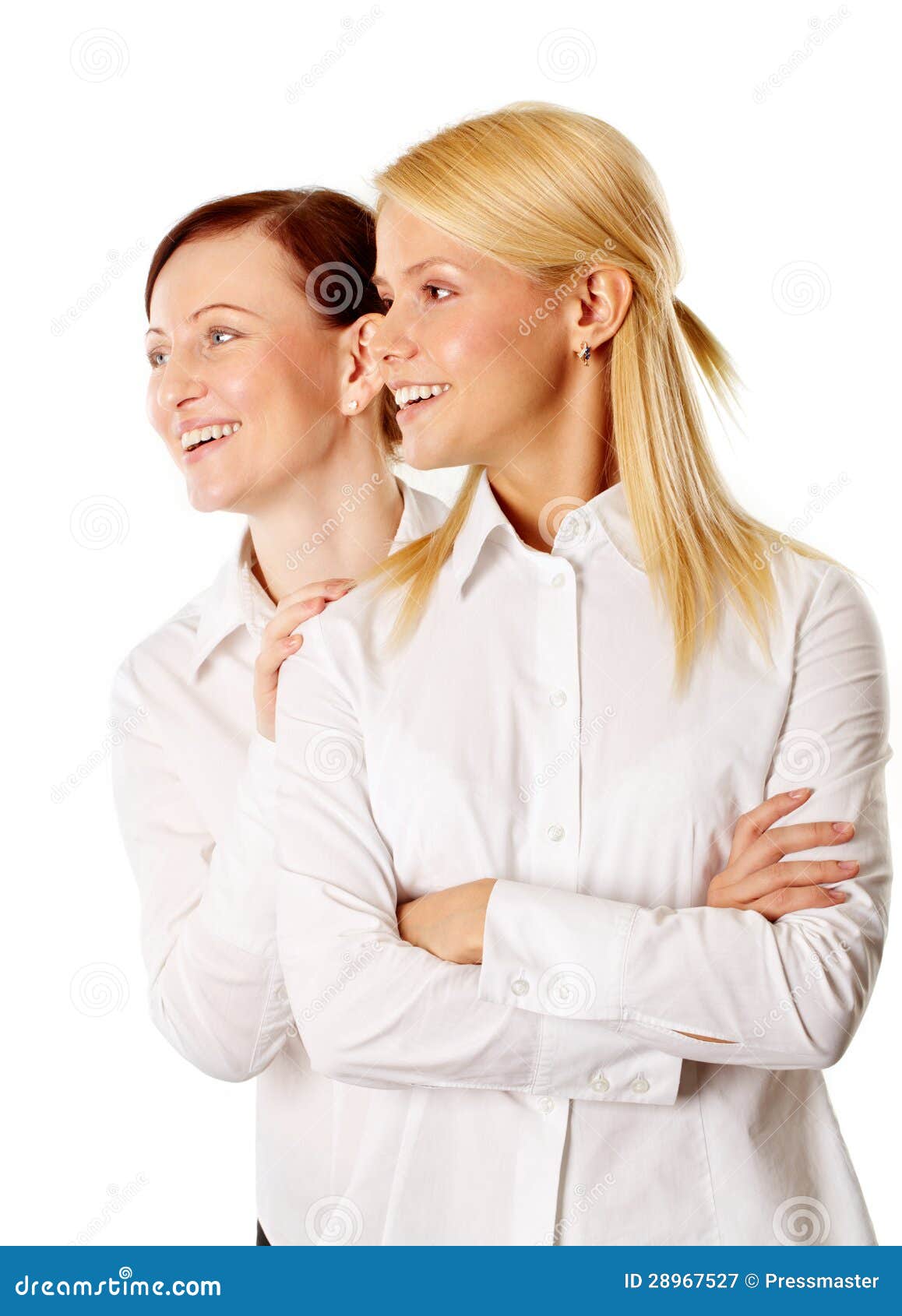 Looking in the Same Direction Stock Image - Image of attractive ...
