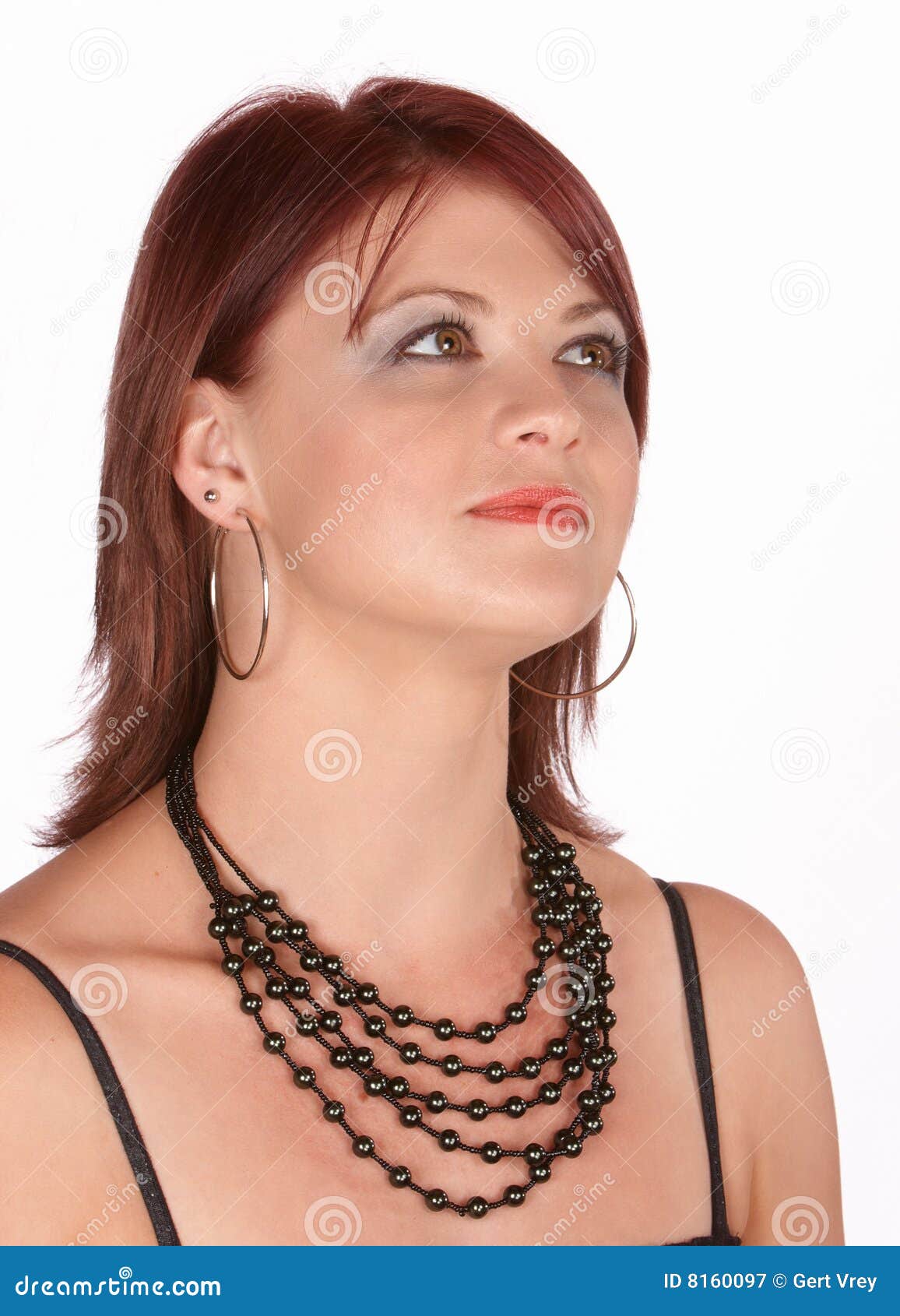 Looking sideways stock image. Image of female, lovely - 8160097