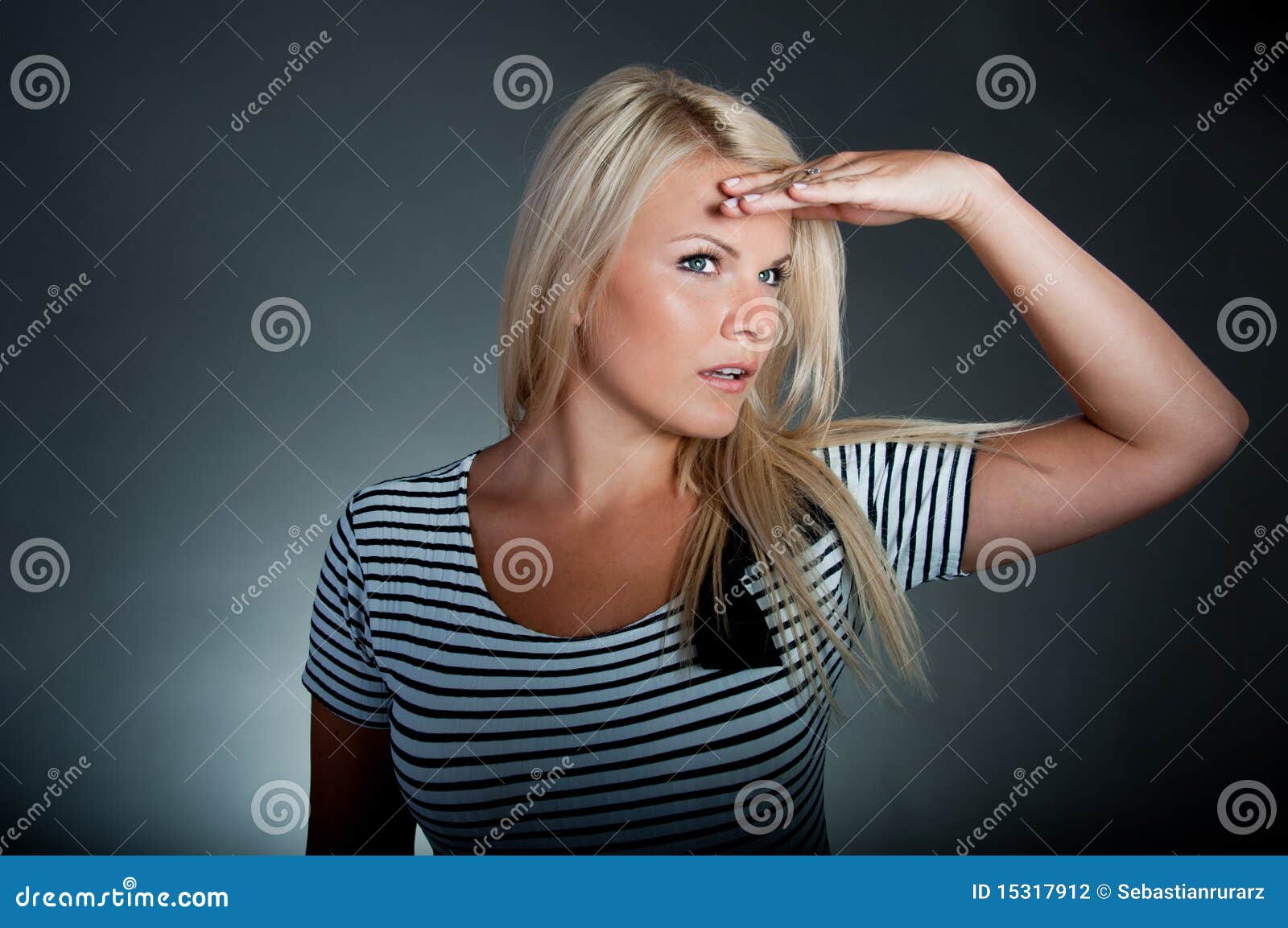 Looking for something stock photo. Image of sight, forehead - 15317912