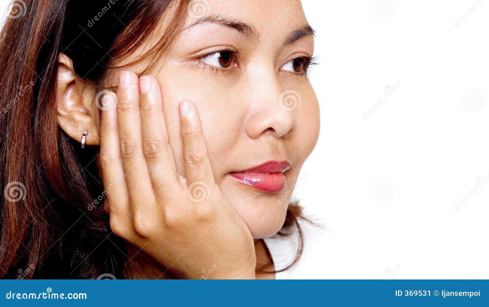 Looking at something stock image. Image of casual, person - 369531