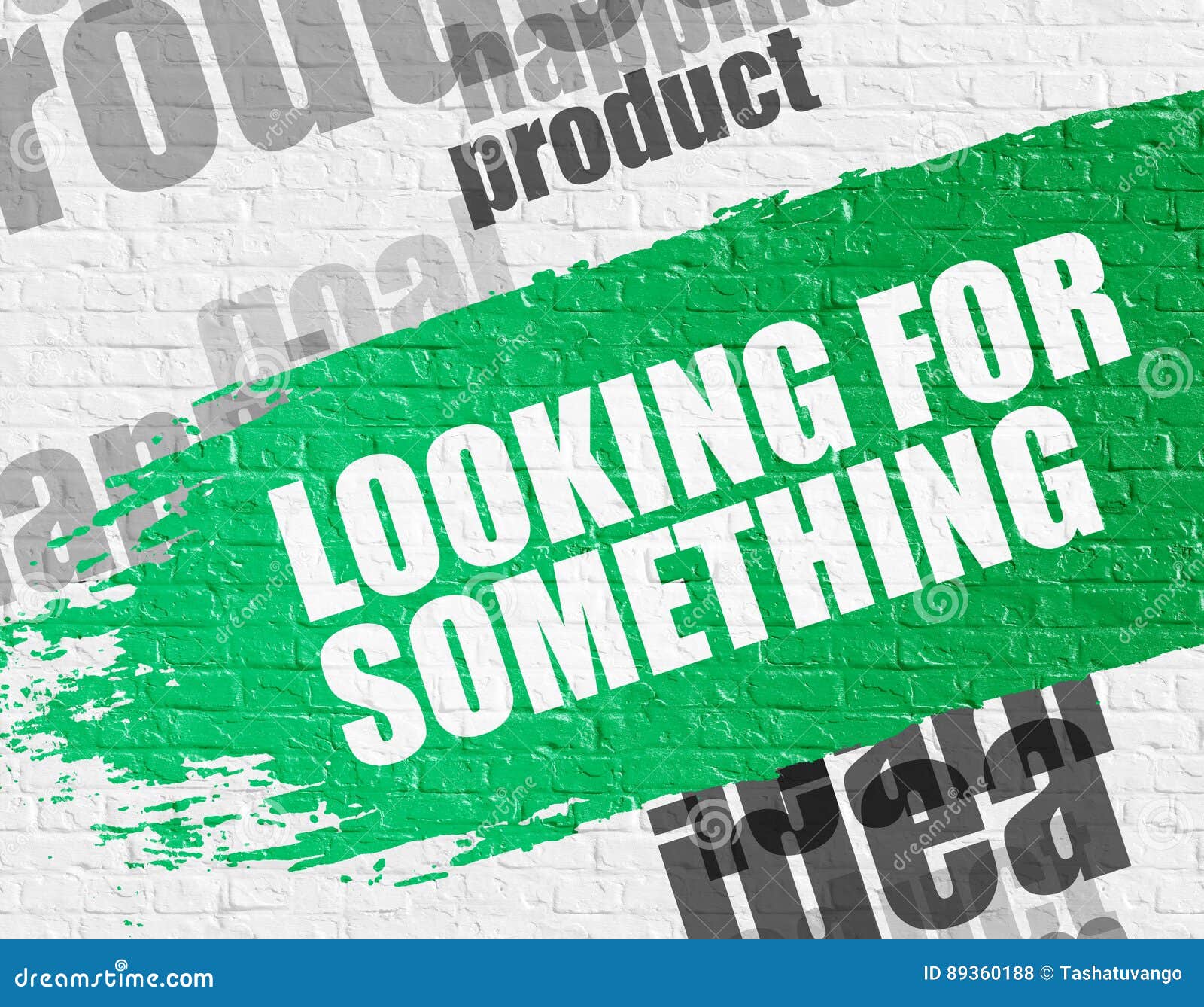 Looking for Something on Brick Wall. Stock Illustration - Illustration ...