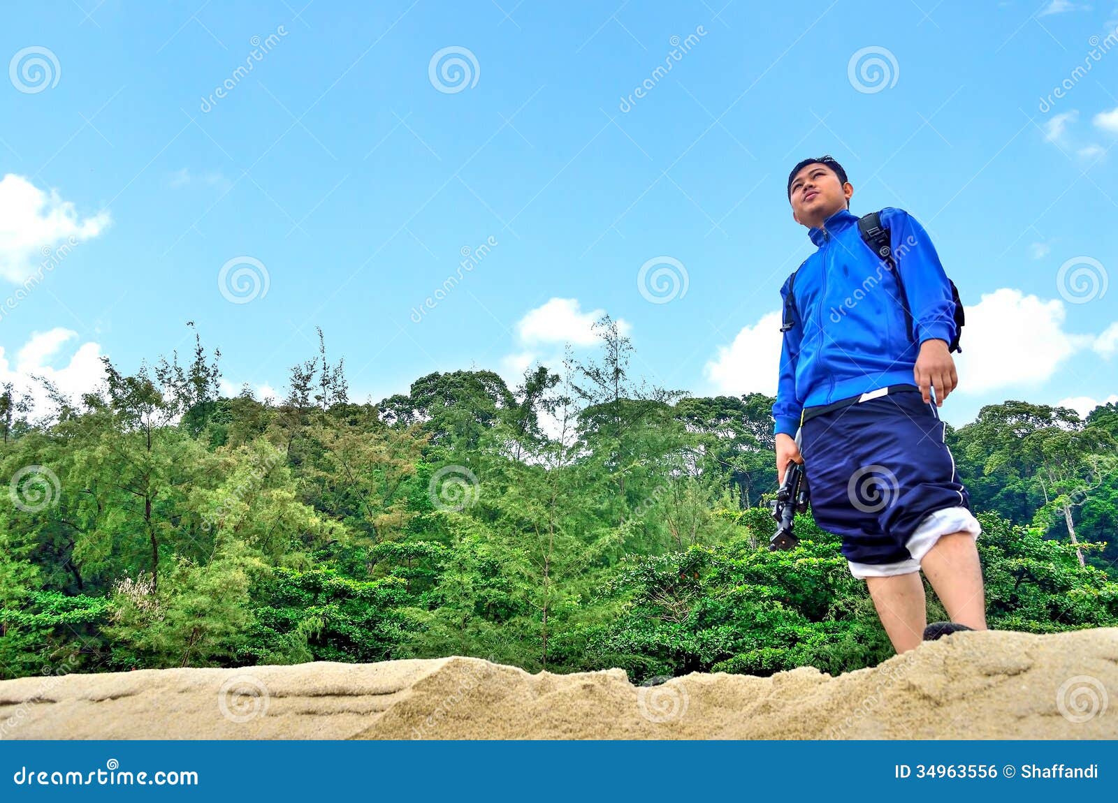 Looking at somewhere stock photo. Image of isolation - 34963556