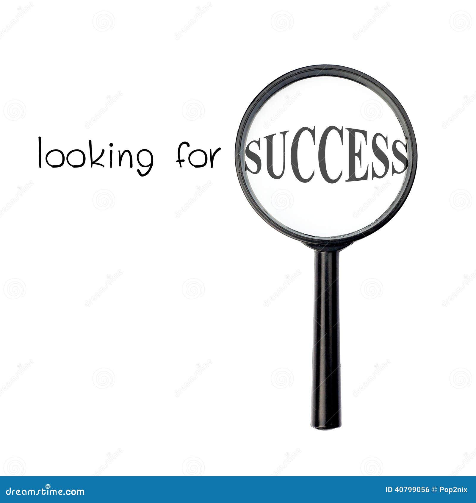 Looking for Success with Magnify Glass Stock Photo - Image of depends ...