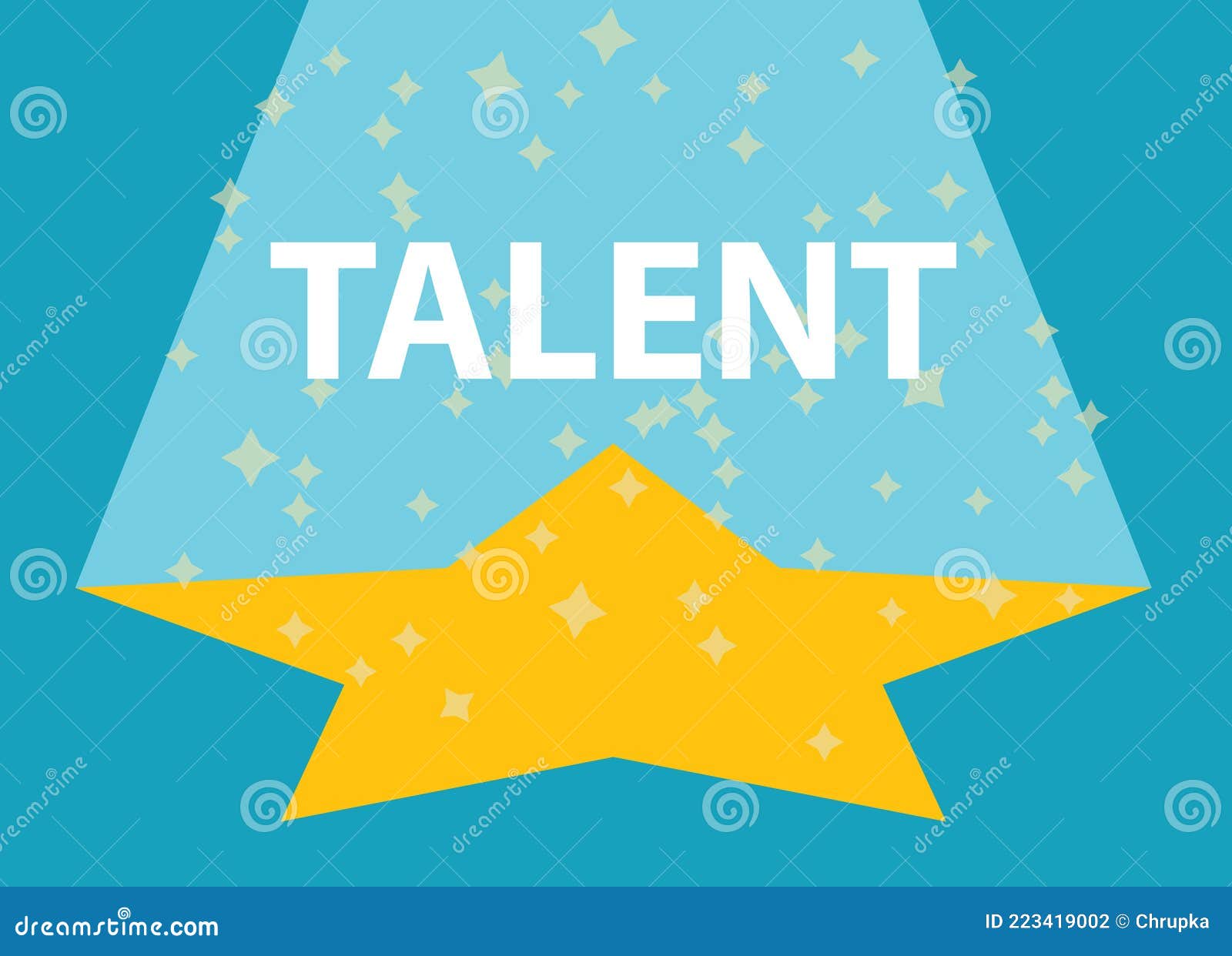 Looking for talent concept stock vector. Illustration of head - 223419002