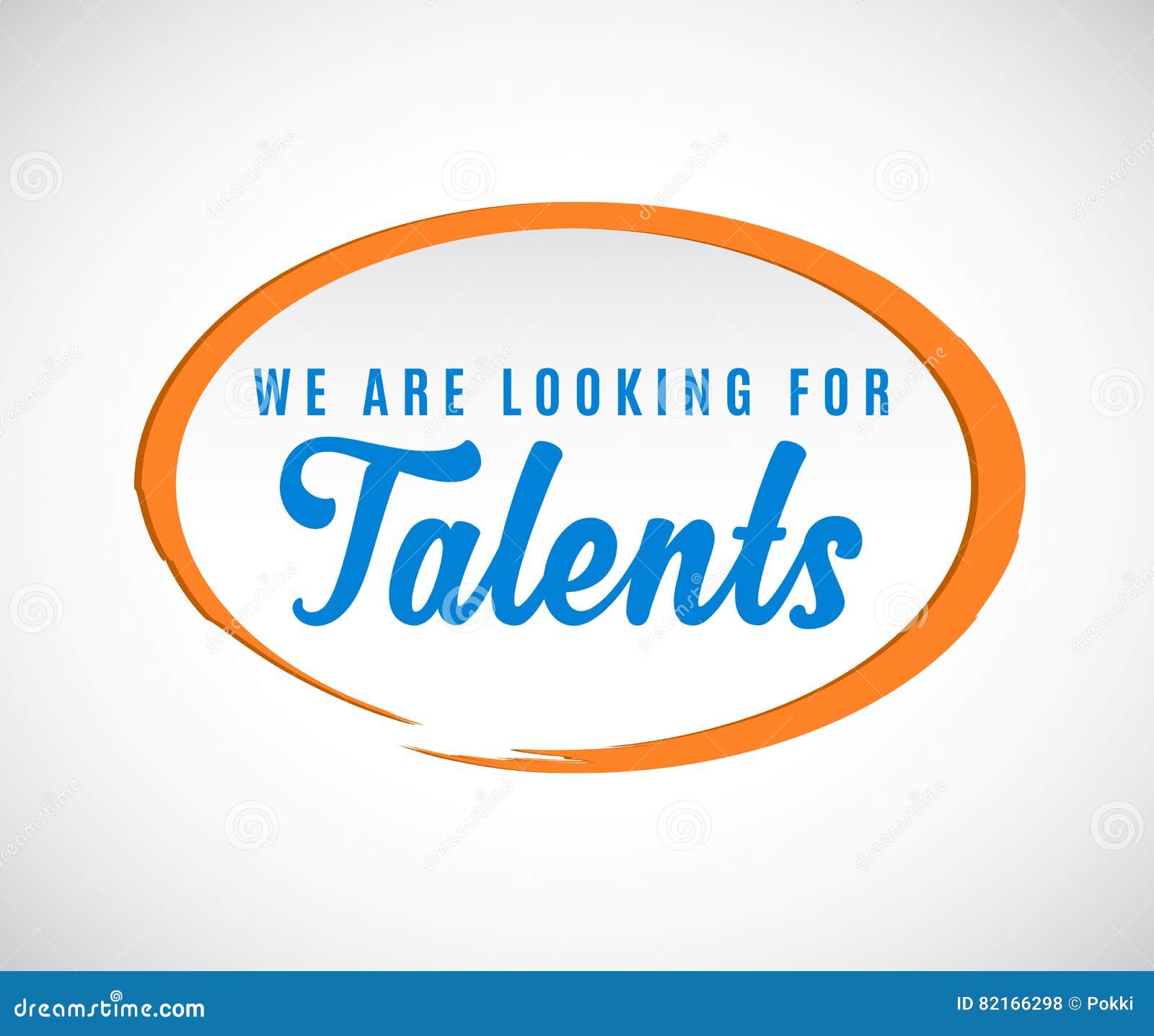 `we are Looking for Talents` Calligraphic Text Stock Vector ...