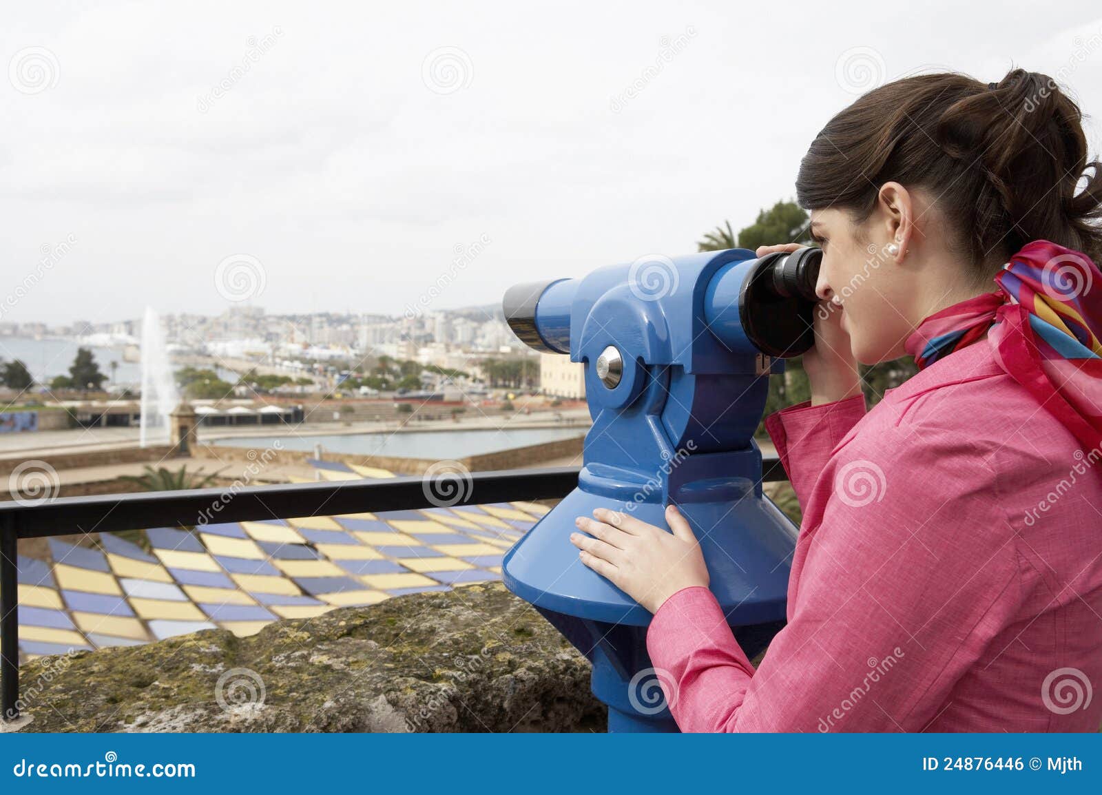 Looking through Telescope stock photo. Image of majorca - 24876446