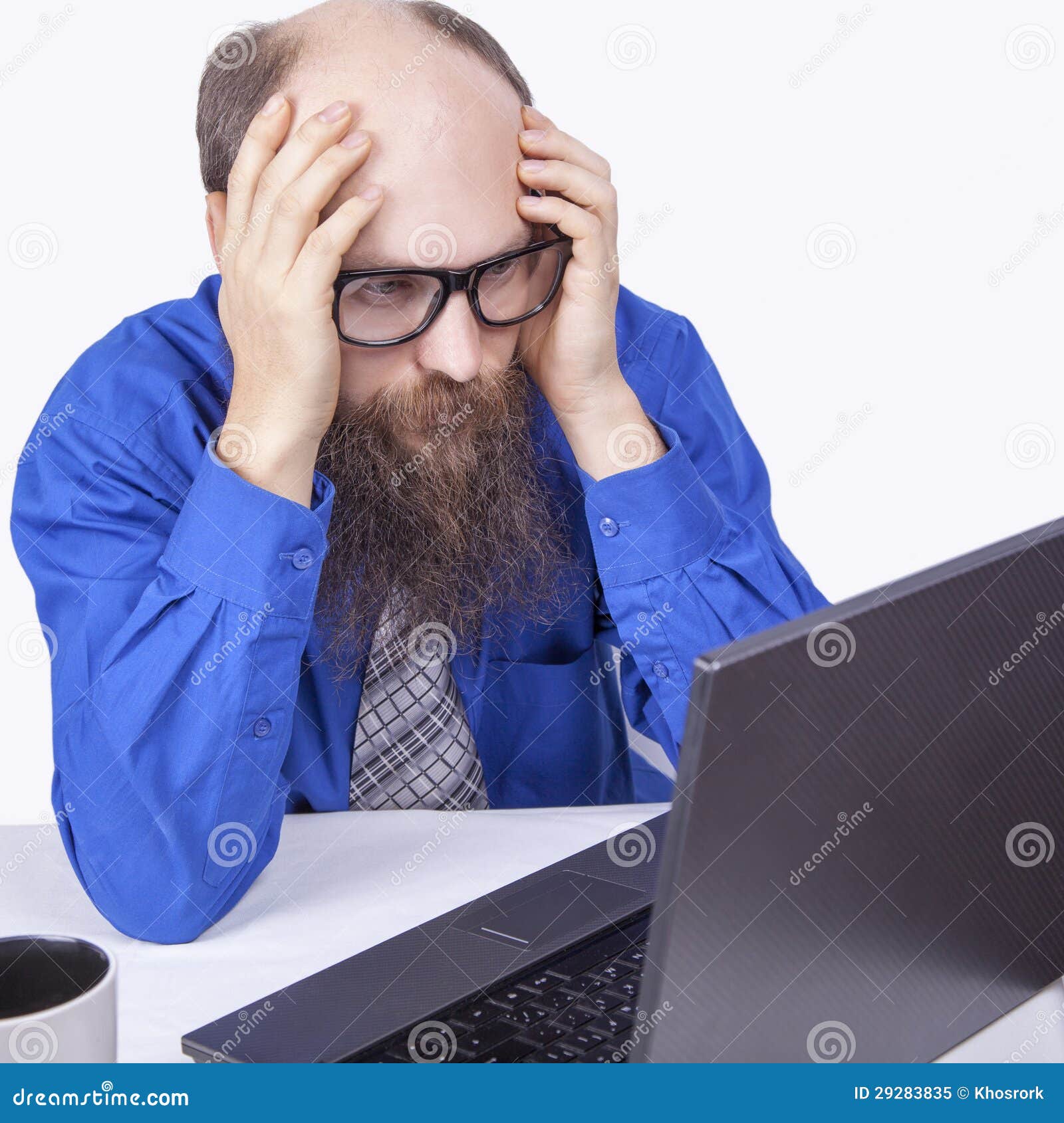 Looking and Thinking - Businessman - (Series) Stock Image - Image of ...