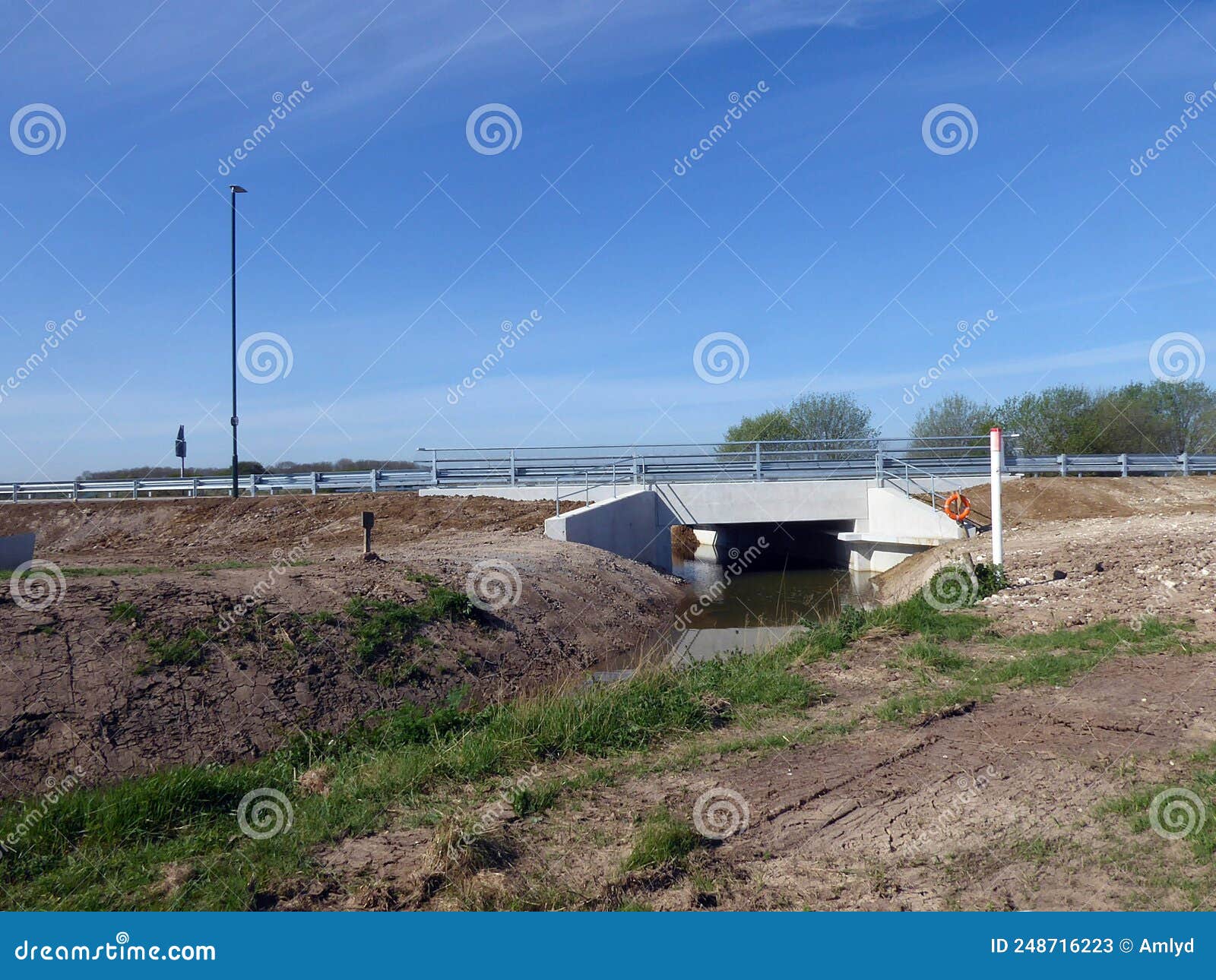 Looking To Drain Culvert for Road Bridge Editorial Stock Photo - Image ...