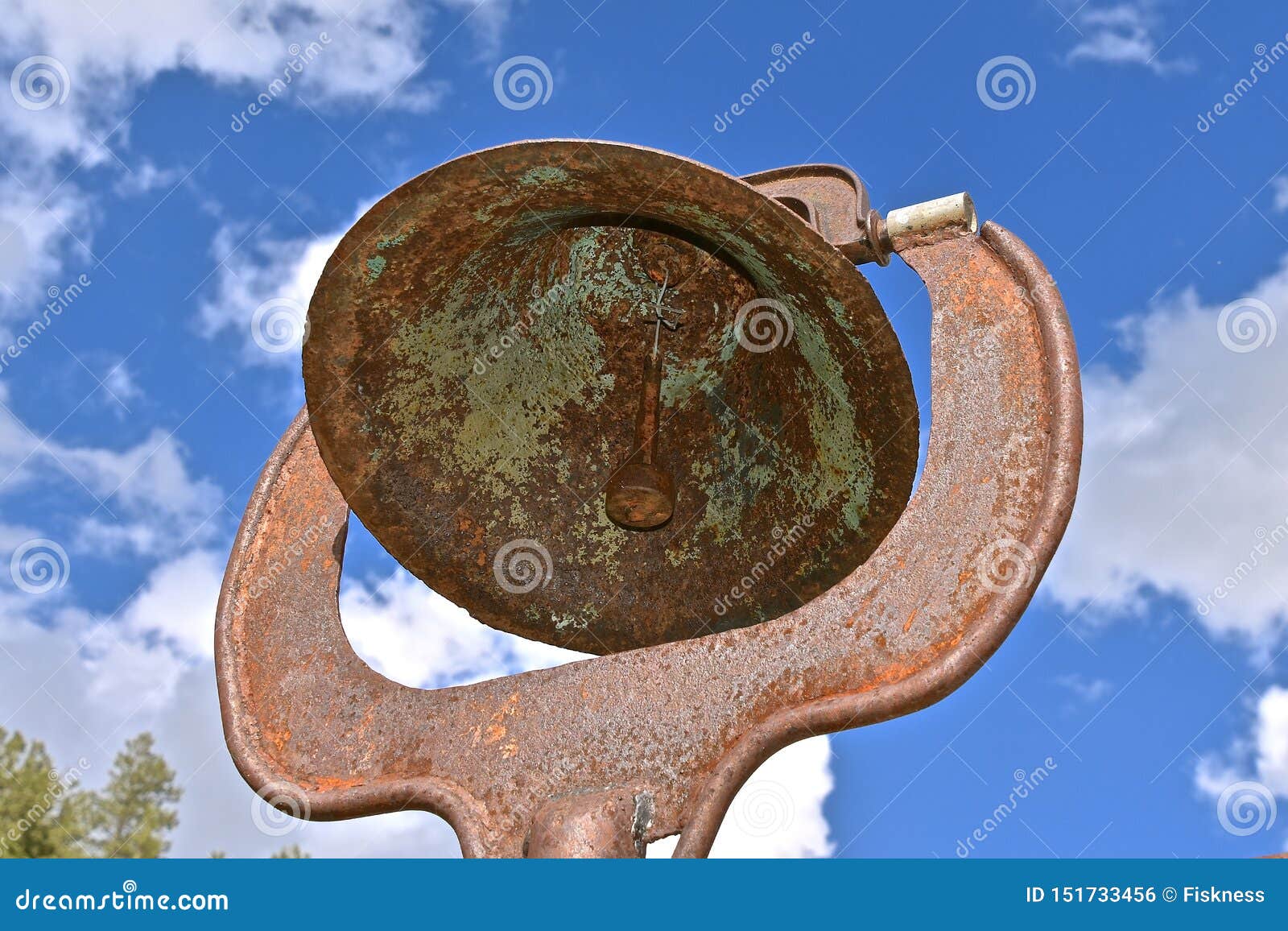 Old huge copper bell stock photo. Image of antique, ancient - 151733456