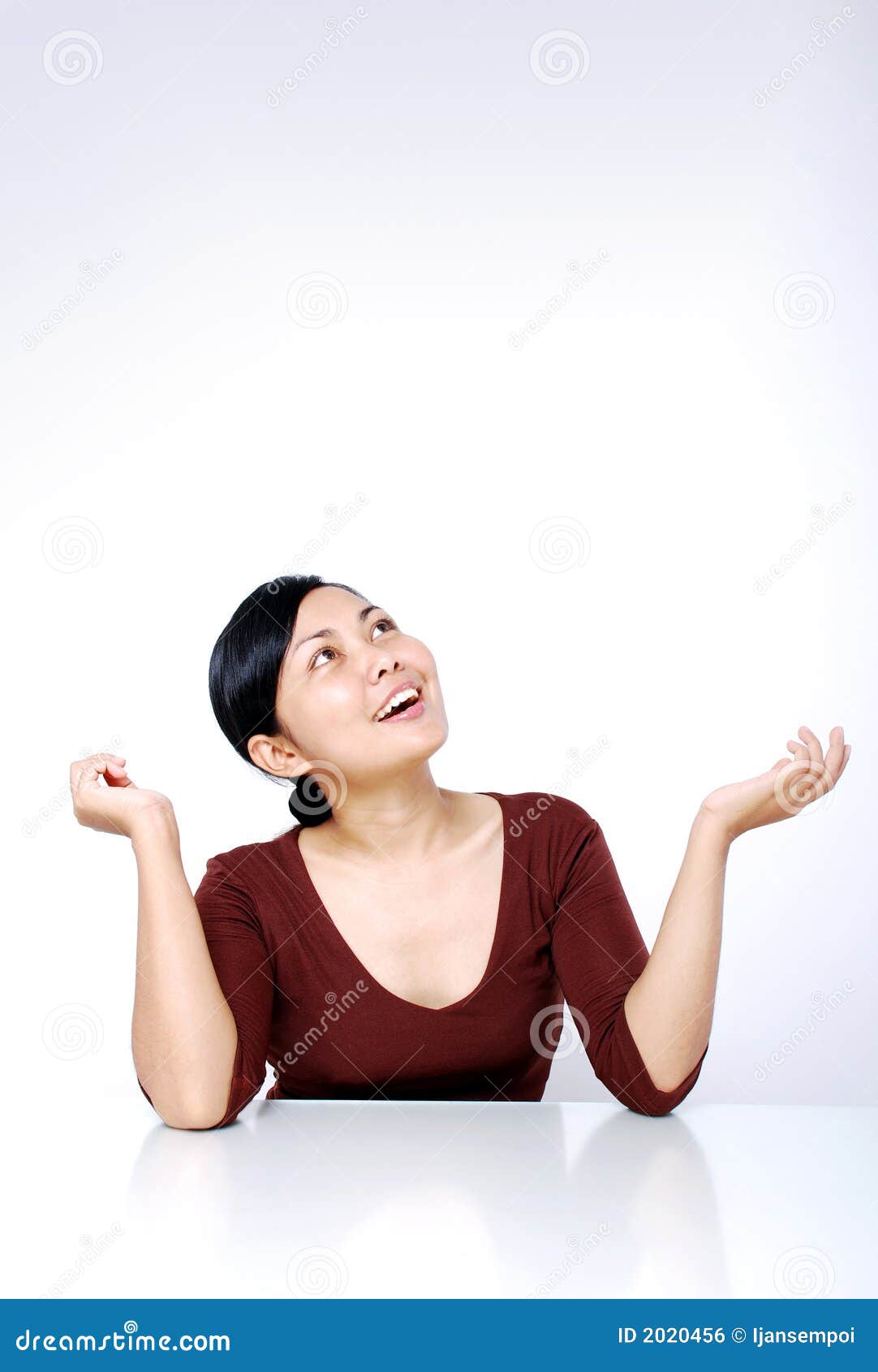 Looking up stock photo. Image of people, white, natural - 2020456