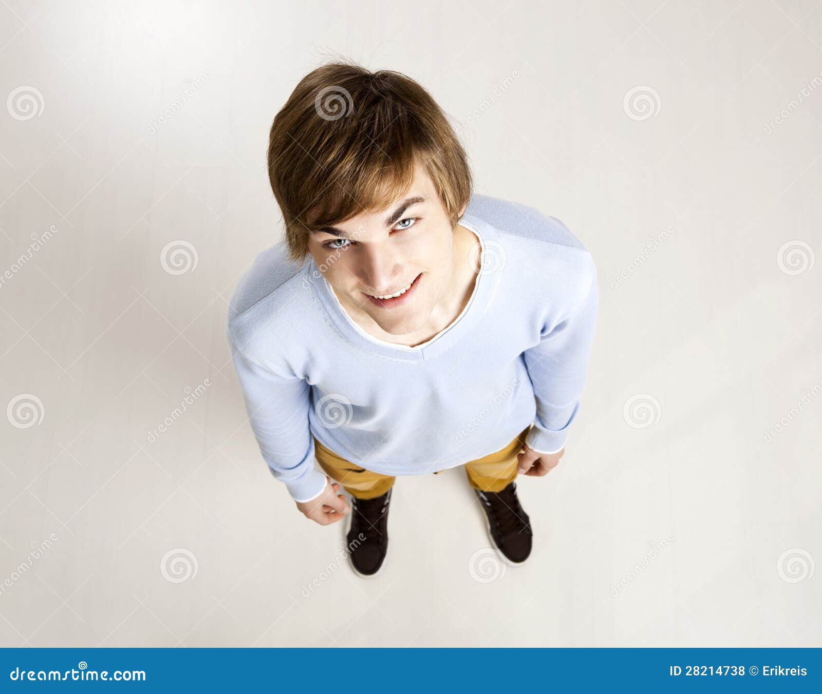 Looking up stock photo. Image of arms, cute, casual, male - 28214738