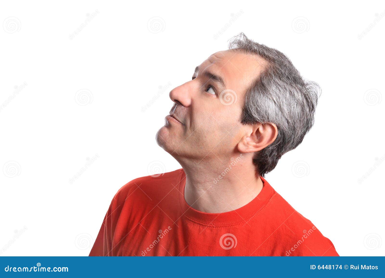 Looking up stock photo. Image of adult, caucasian, looking - 6448174