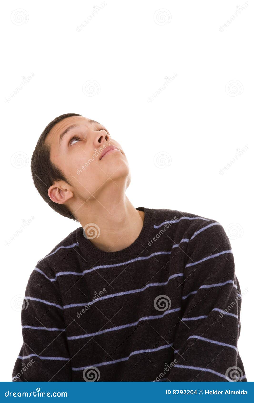 Looking up stock photo. Image of active, contemplate, male - 8792204