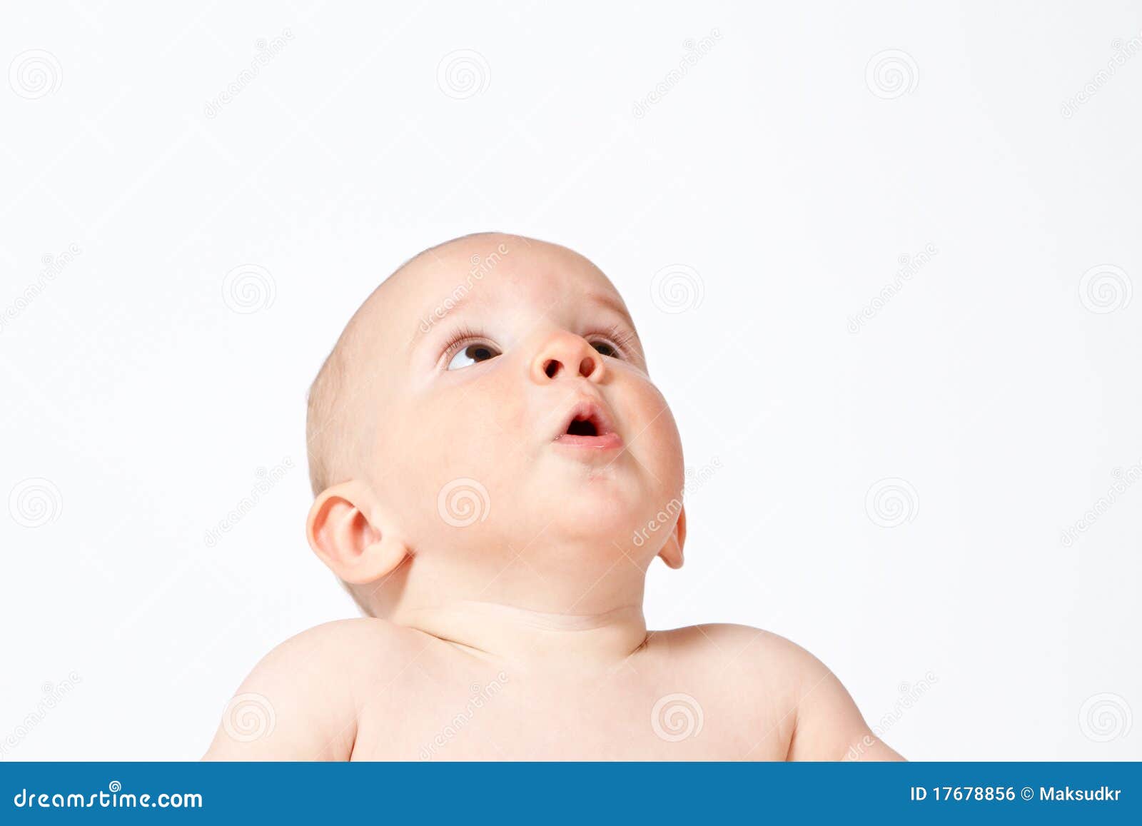 Looking up baby stock photo. Image of face, shot, blond - 17678856