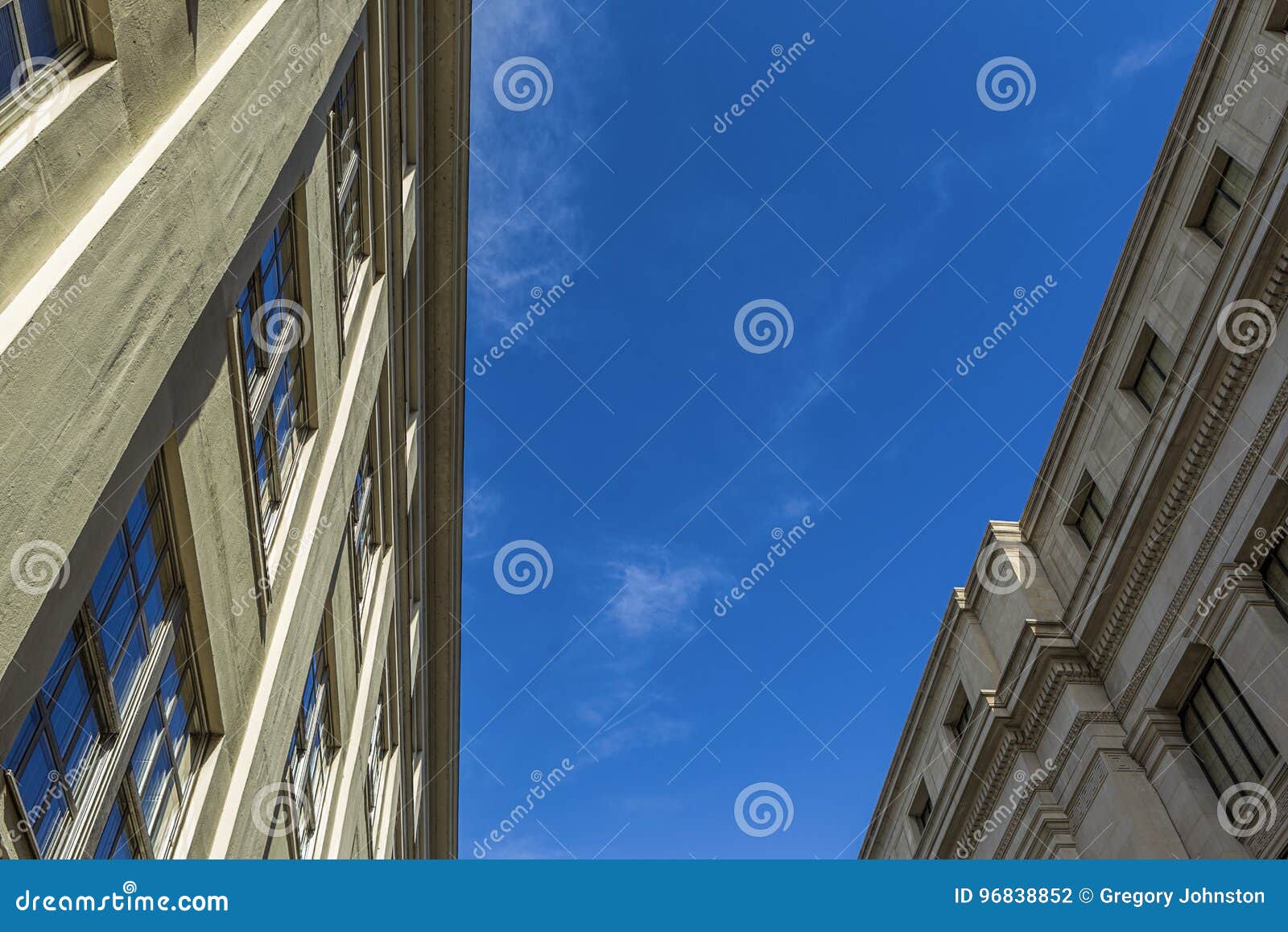 Looking Up at Buildings and Sky. Stock Photo - Image of nature, scene ...