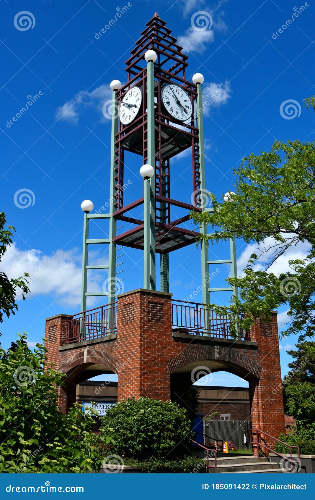 The Looking Up at the Clock Tower at UB Editorial Photography - Image ...