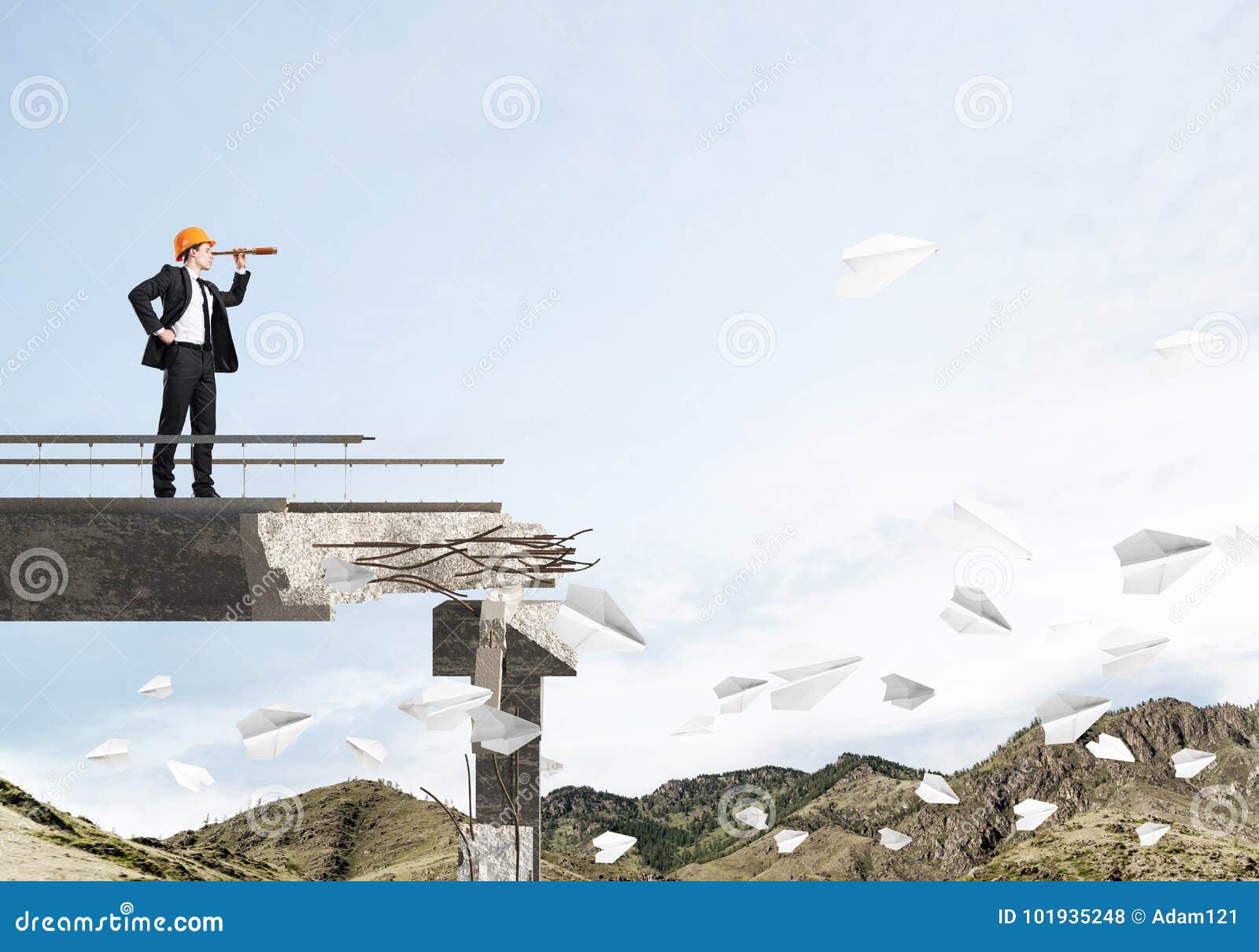 Looking Up for New Ways of Problems Solution. Stock Photo - Image of ...