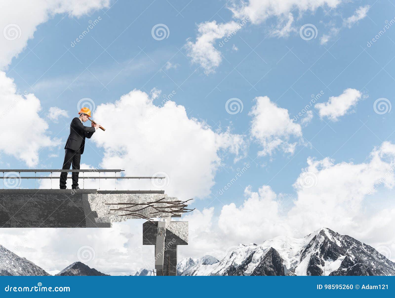 Looking Up for New Ways of Problems Solution. Stock Photo - Image of ...