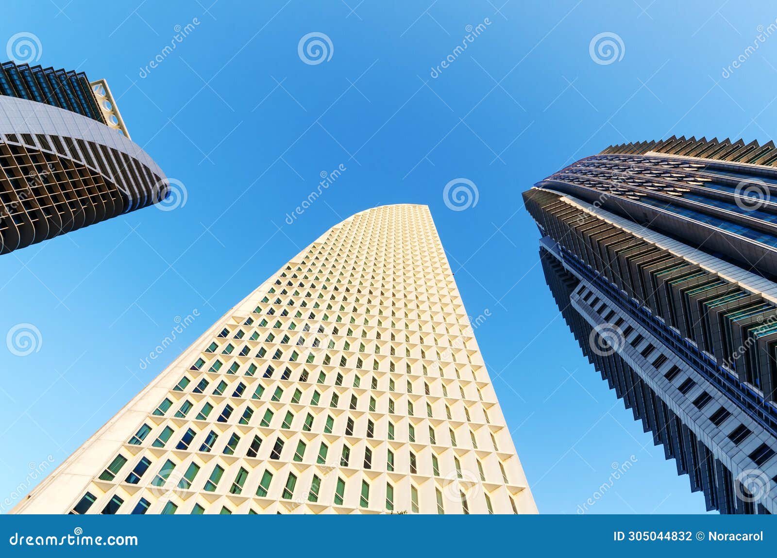 Looking Up at Putrajaya High Rise Buildings Stock Photo - Image of ...