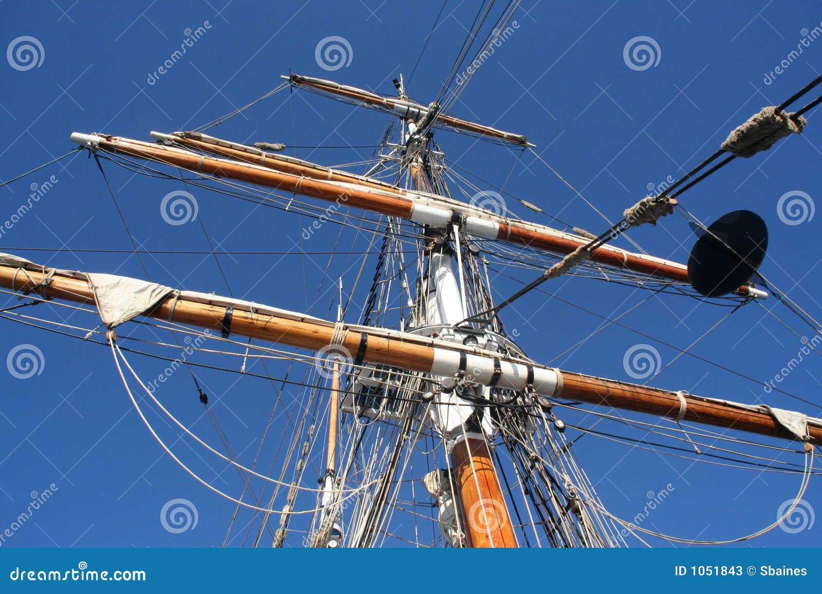 Looking Up Sailing Ship Mast Stock Image - Image of journey, rigging ...
