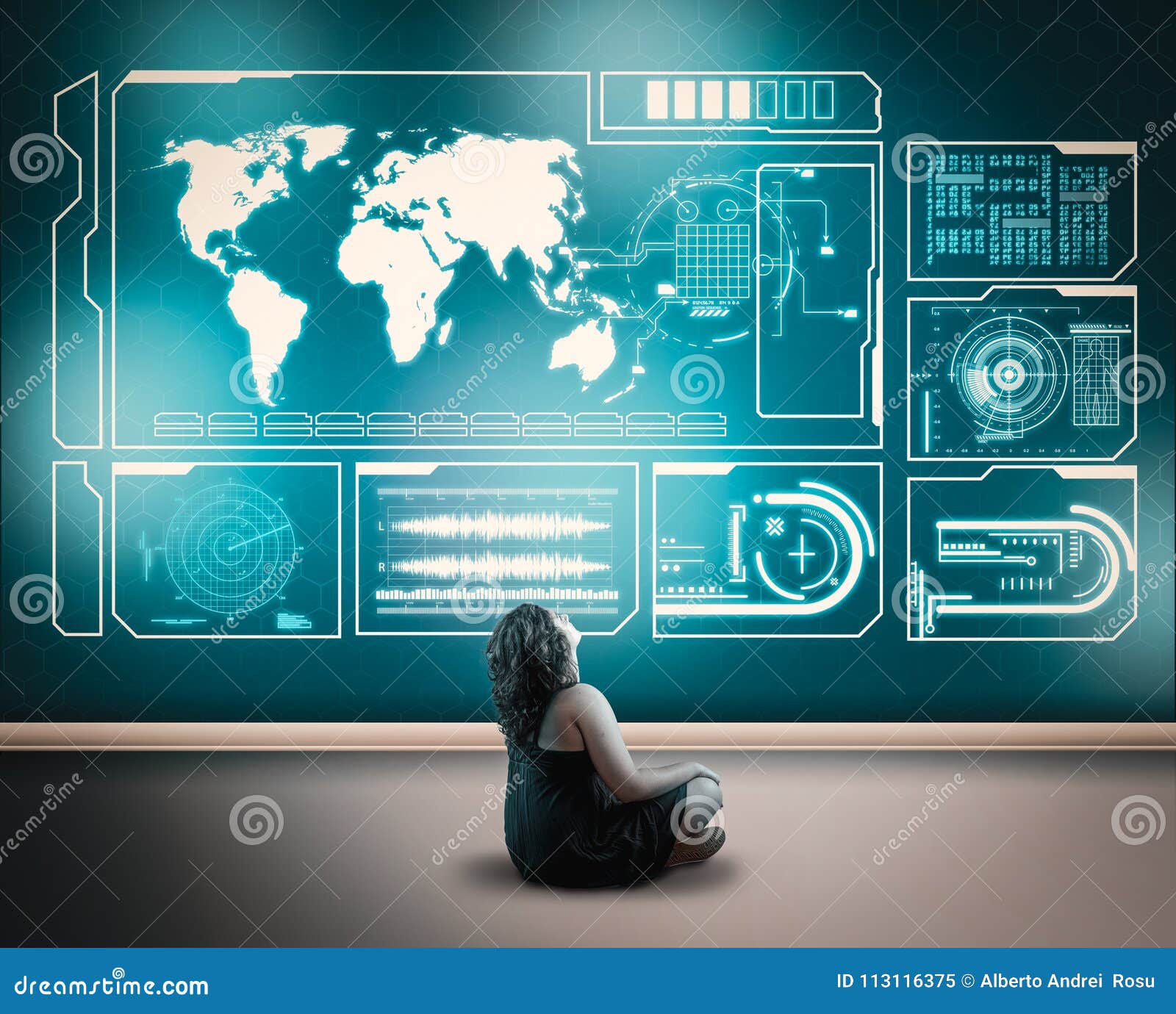 Looking up to data stock image. Image of screen, computer - 113116375