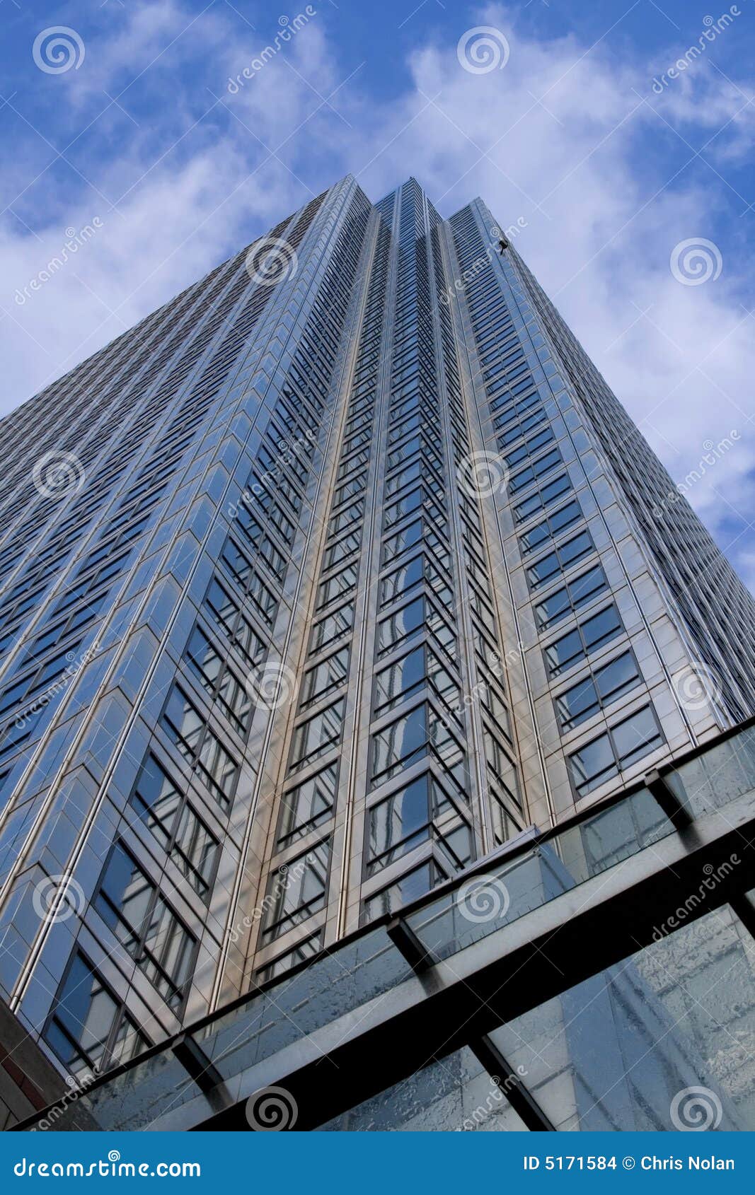 Looking Up a Very Tall Steel Office Building Stock Photo - Image of ...