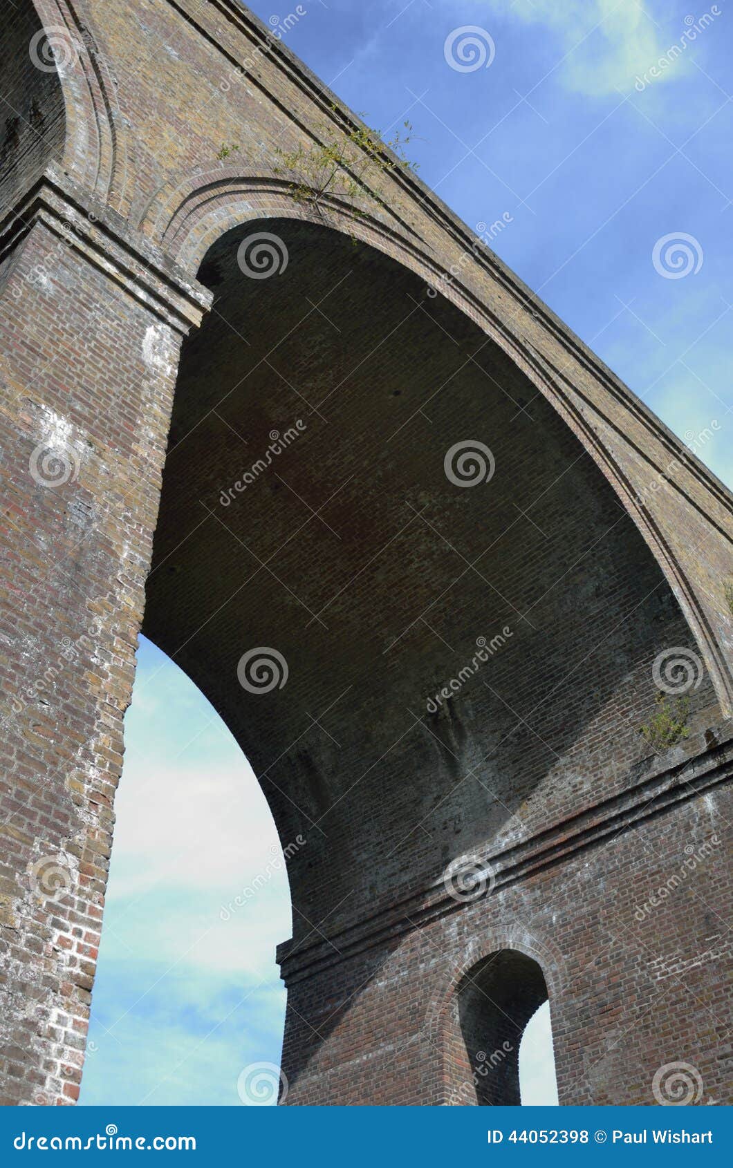 Looking up at viaduct arch stock photo. Image of building - 44052398
