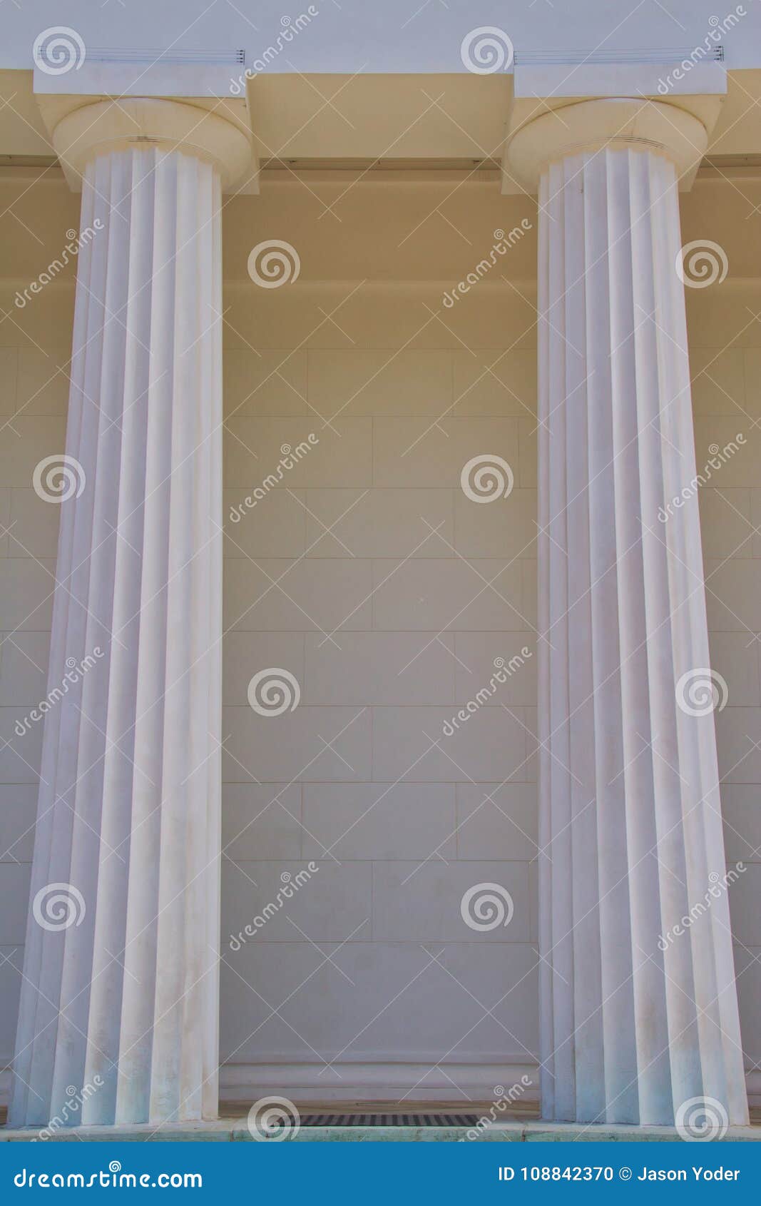Looking Up at White Marble Pillars Stock Photo - Image of marble ...