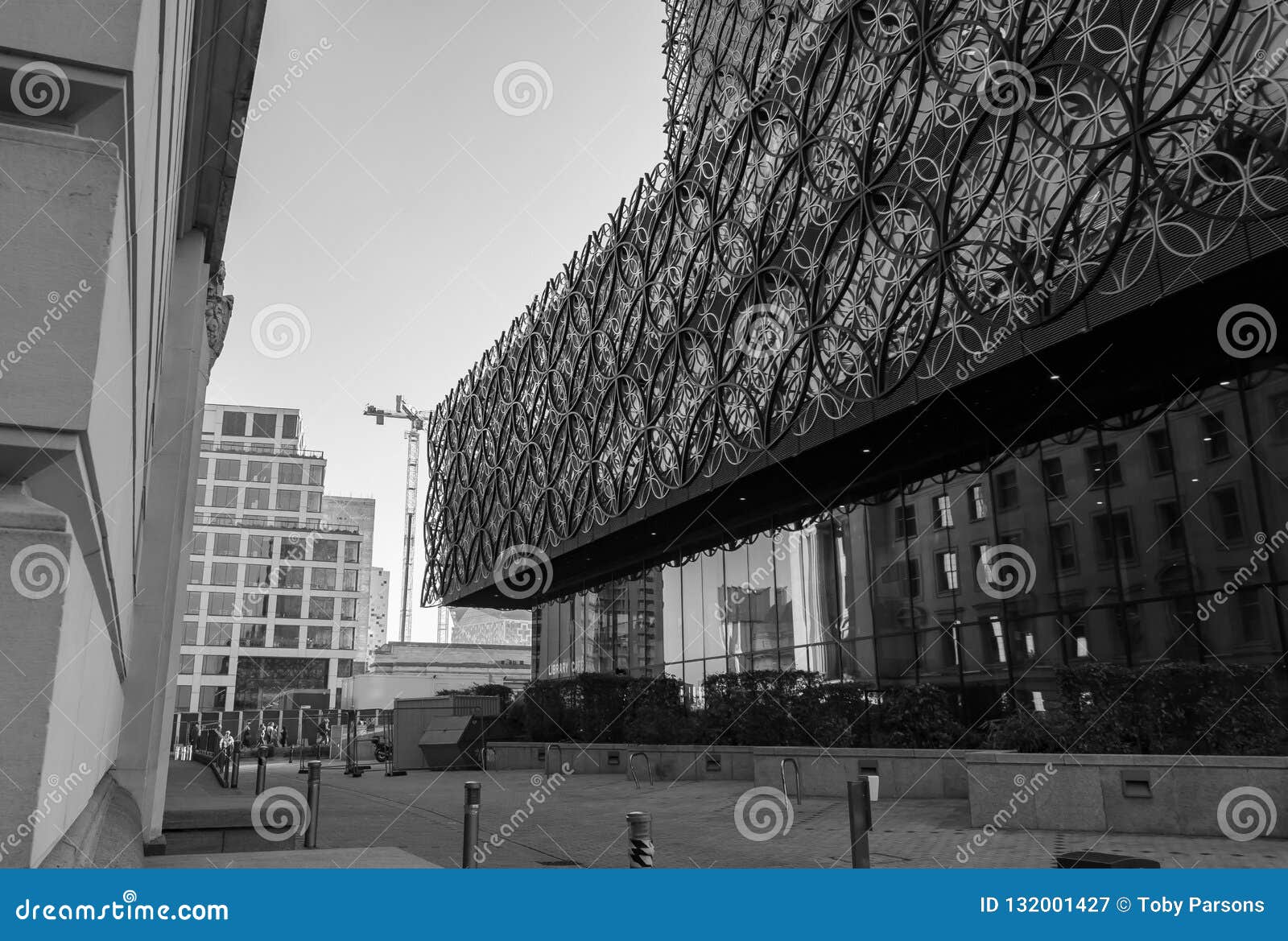 Looking Upwards at the Birmingham Library Editorial Photography - Image ...