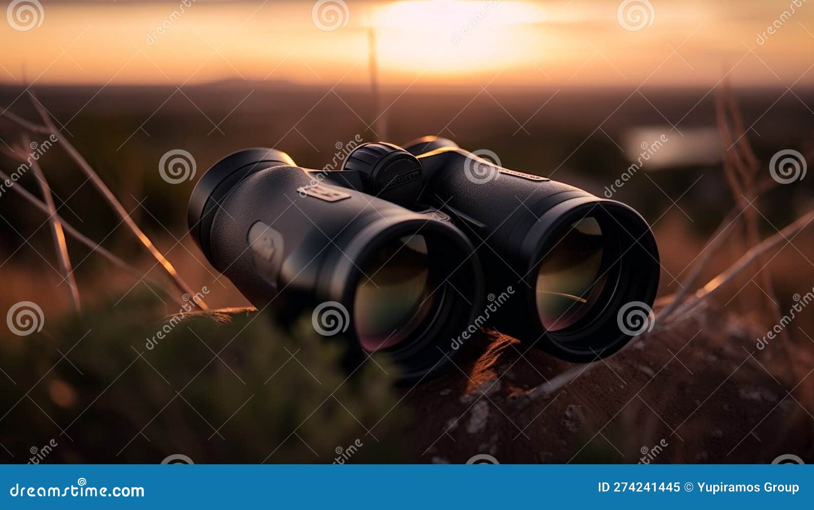 Looking at View through Camera Lens Outdoors Generated by AI Stock ...