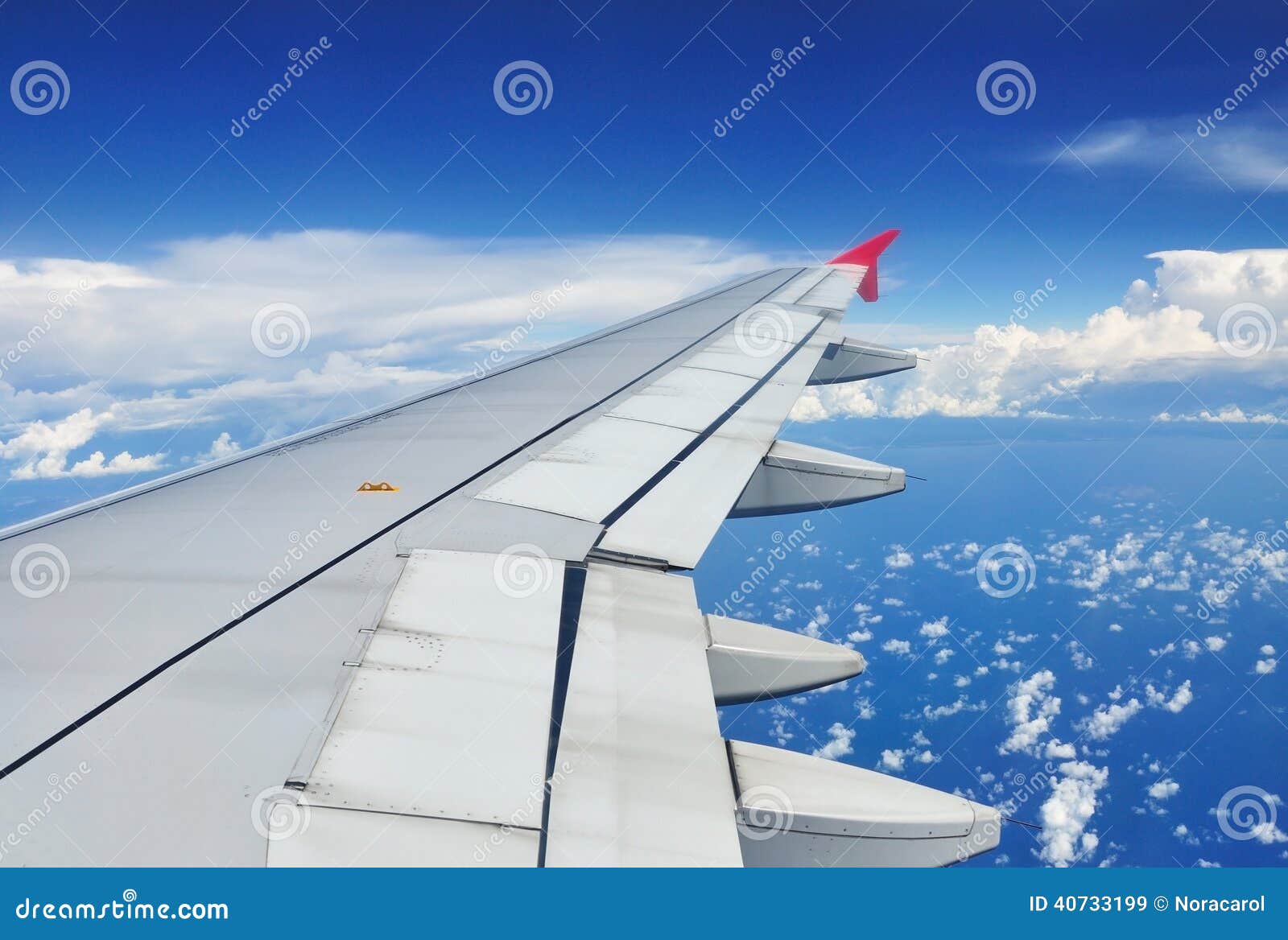 Looking through Window Aircraft during Flight Stock Image - Image of ...