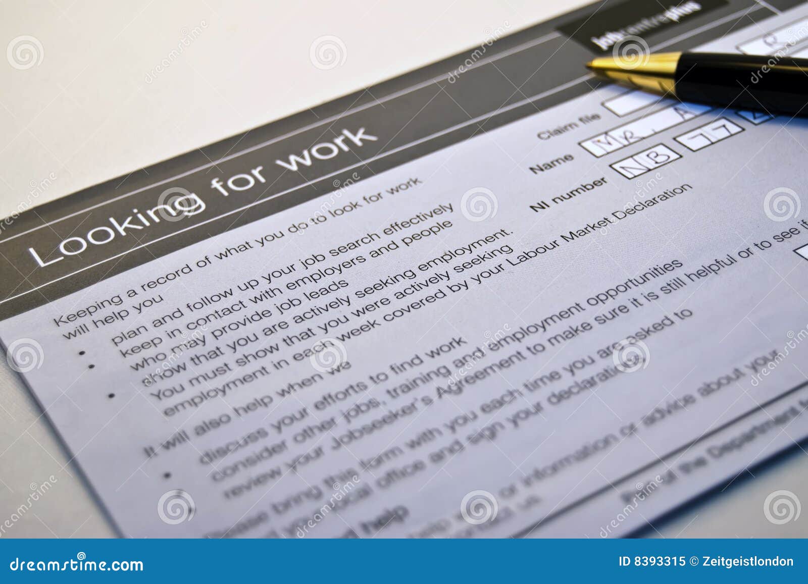 Looking for Work stock image. Image of labor, declaration - 8393315