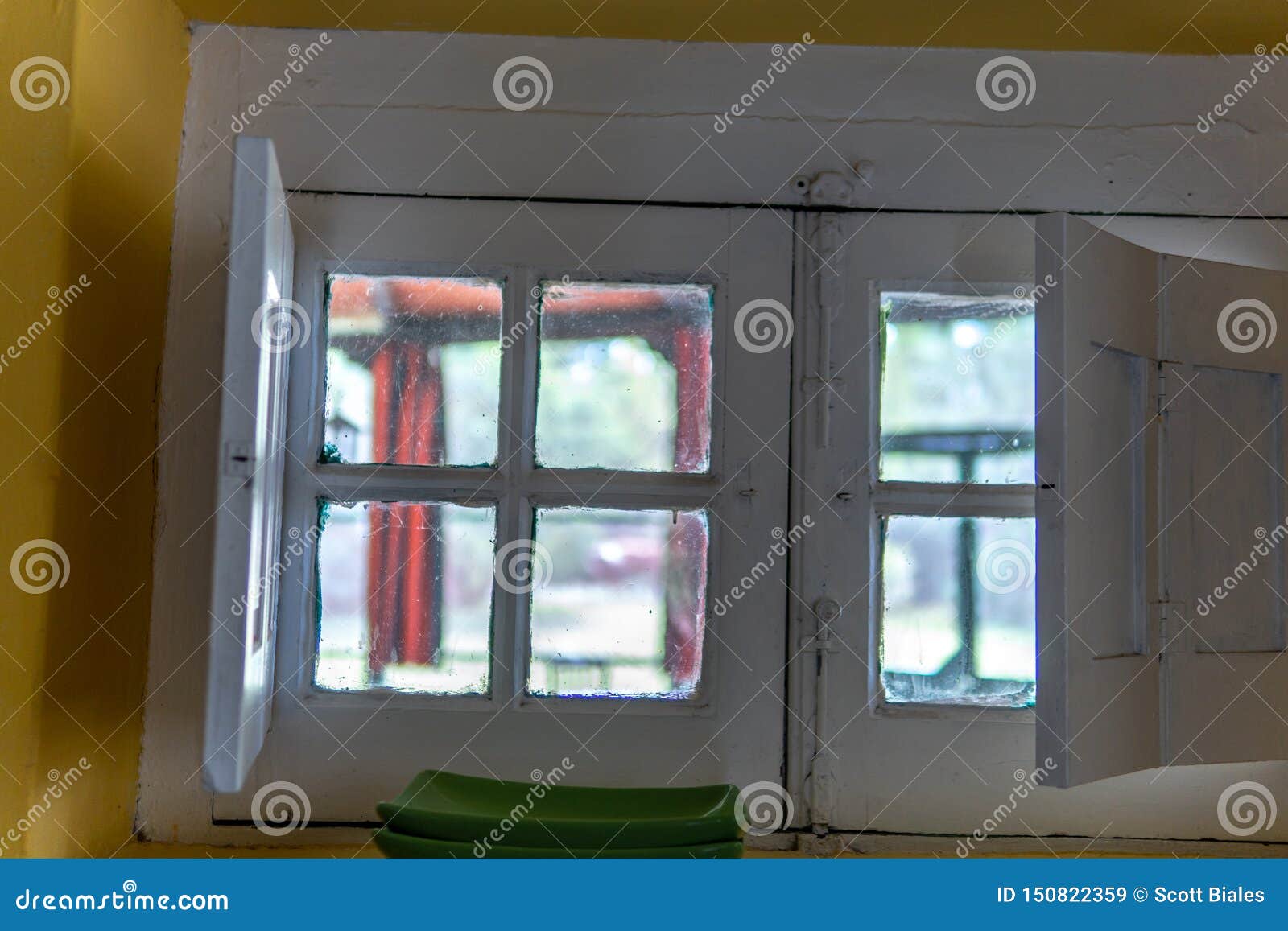 Vintage white windows stock image. Image of clean, inside - 150822359