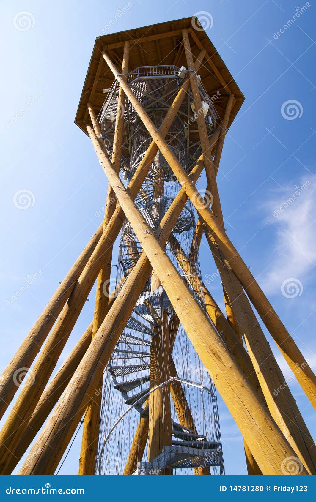 Lookout tower stock photo. Image of tower, blue, high - 14781280