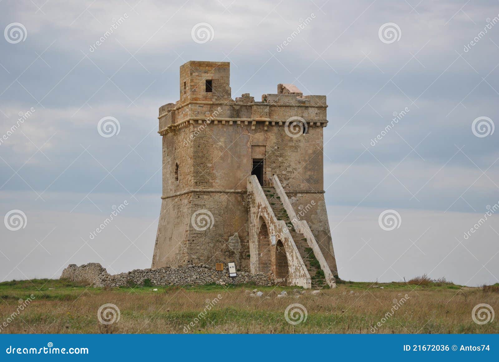 Lookout tower stock photo. Image of salento, squillace - 21672036
