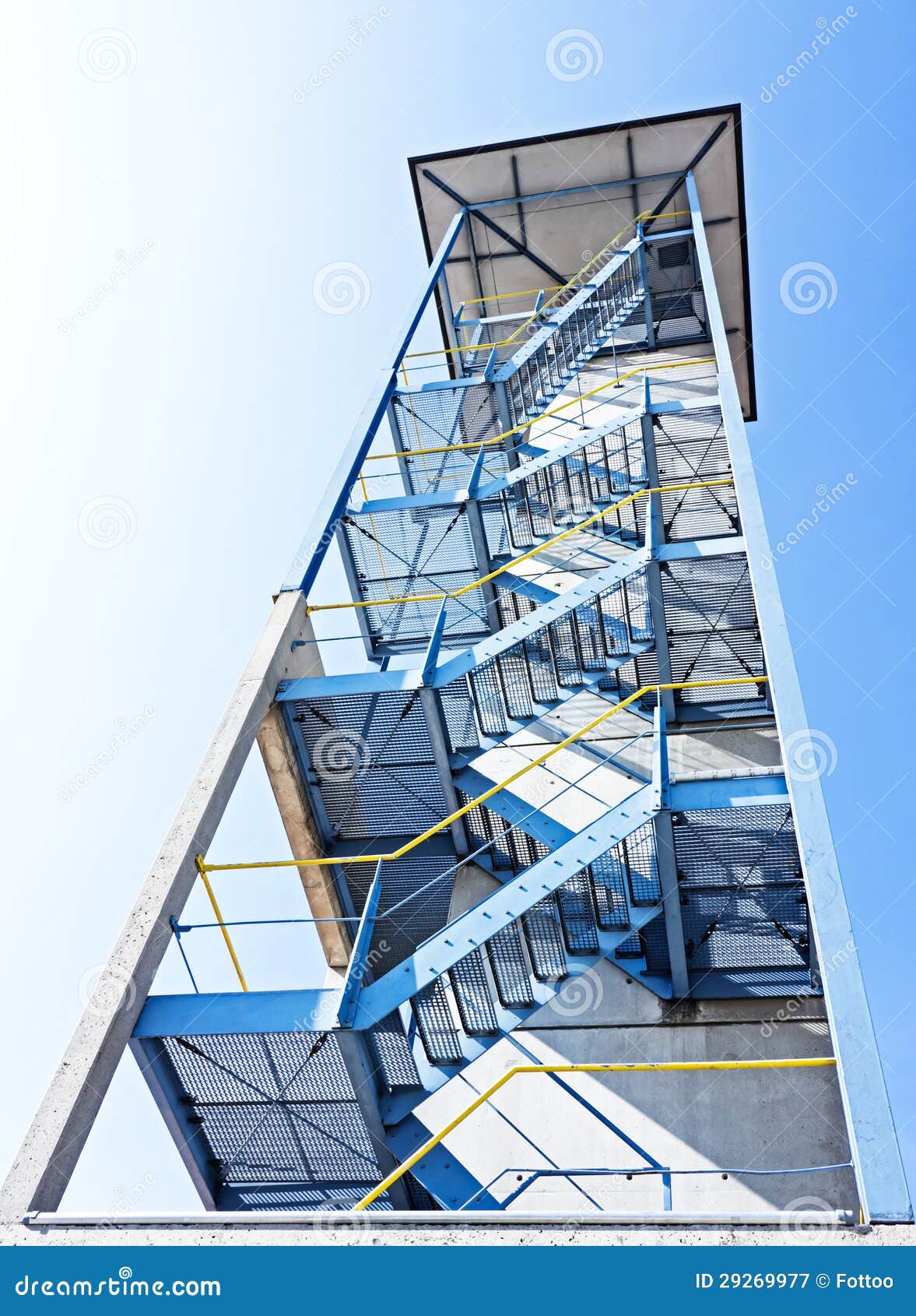 Lookout tower stock image. Image of steel, exit, architecture - 29269977
