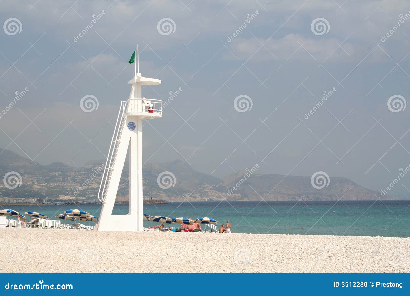Lookout Tower. stock photo. Image of coastline, tourists - 3512280