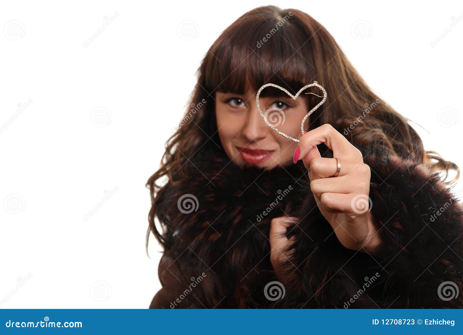 Looks in the heart stock image. Image of playful, girls - 12708723