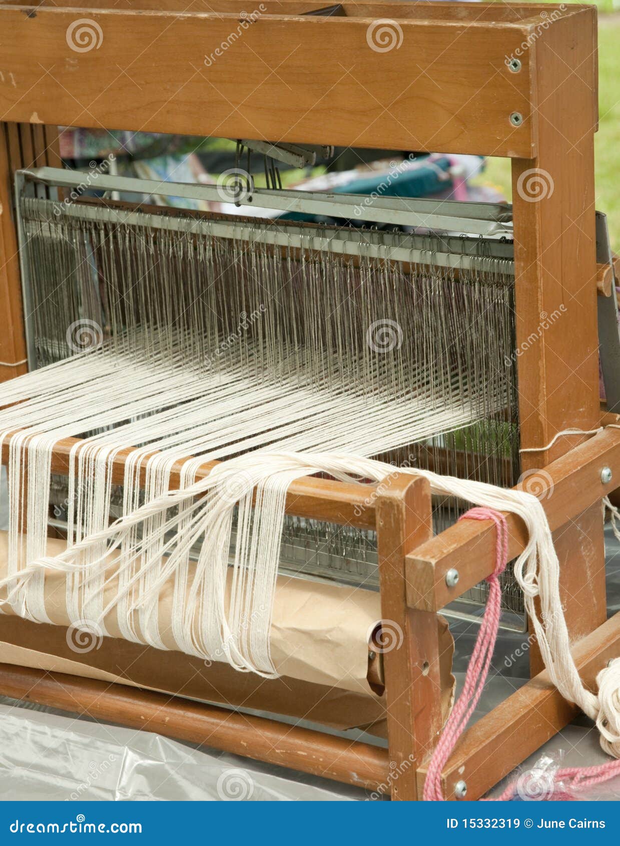 Loom stock image. Image of loom, white, string, rope - 15332319
