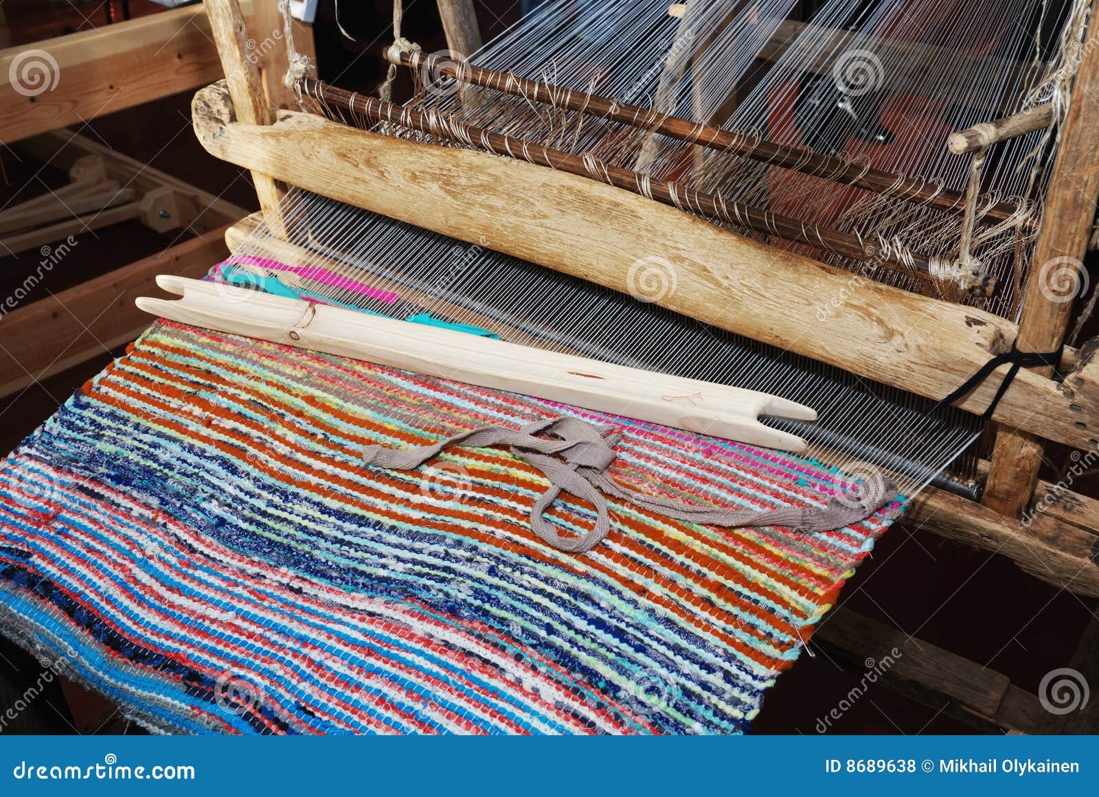 Old Fashioned Loom Weaving Machine Stock Photos by Megapixl